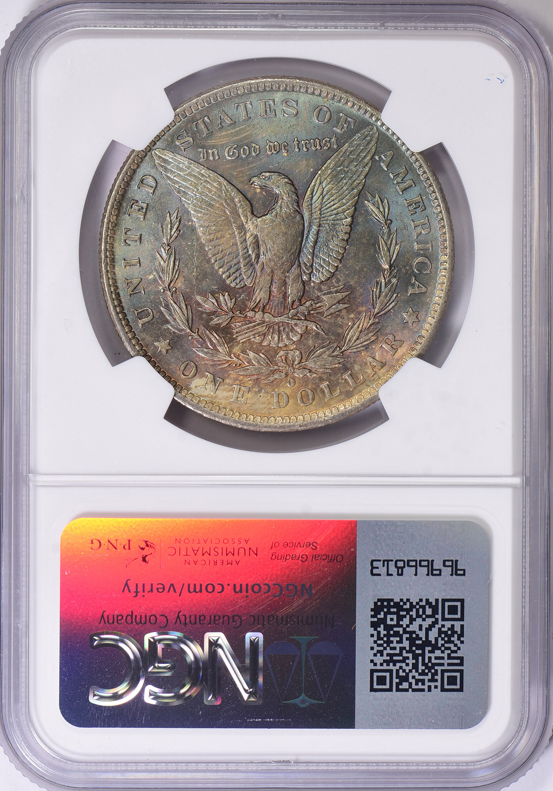 1884-O Morgan Silver Dollar NGC MS-63 (Toned) (Item 1716032) | GreatCollections Coin Auctions