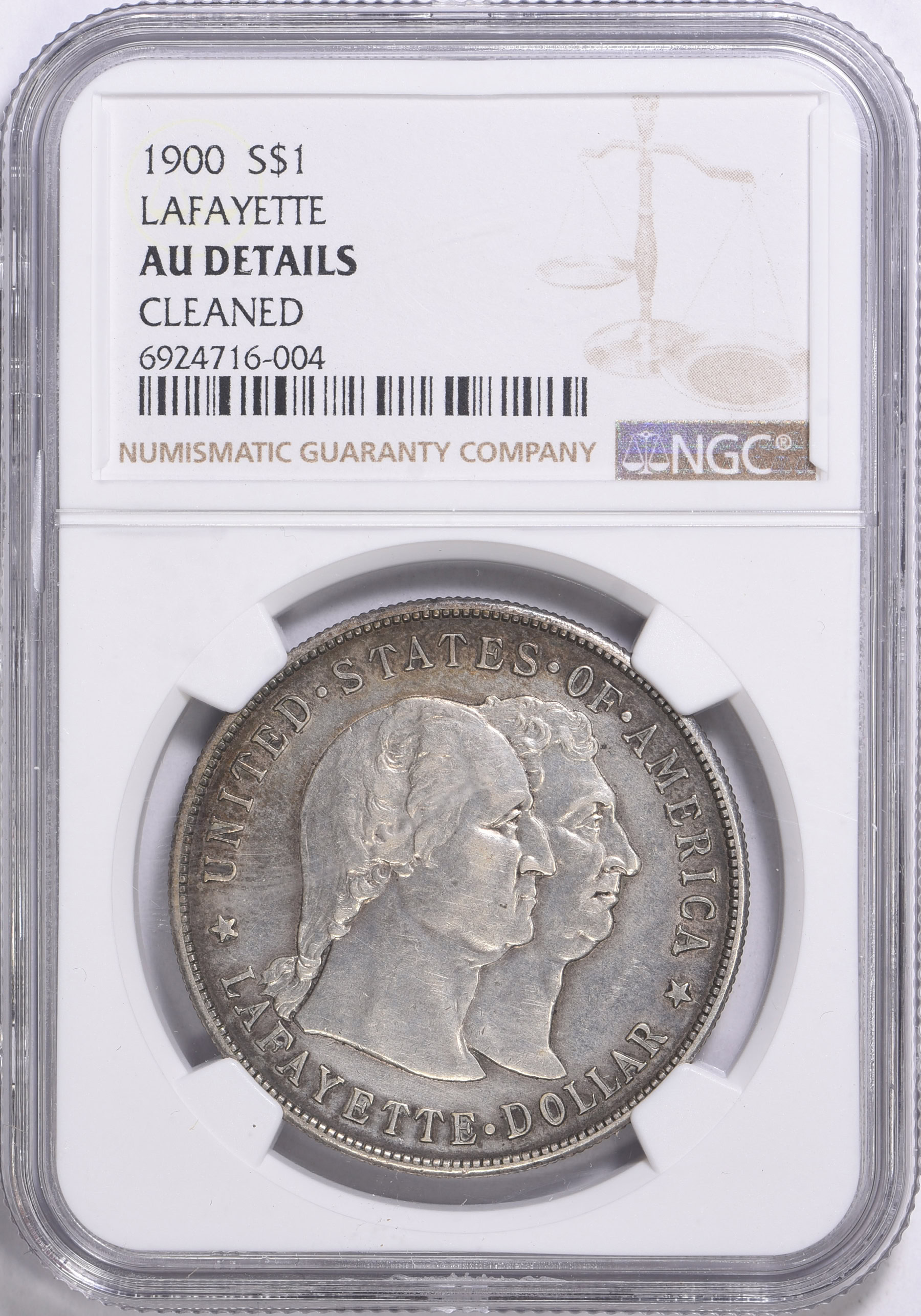 1900 Lafayette Dollar NGC AU Details (Item 1716079) | GreatCollections ...