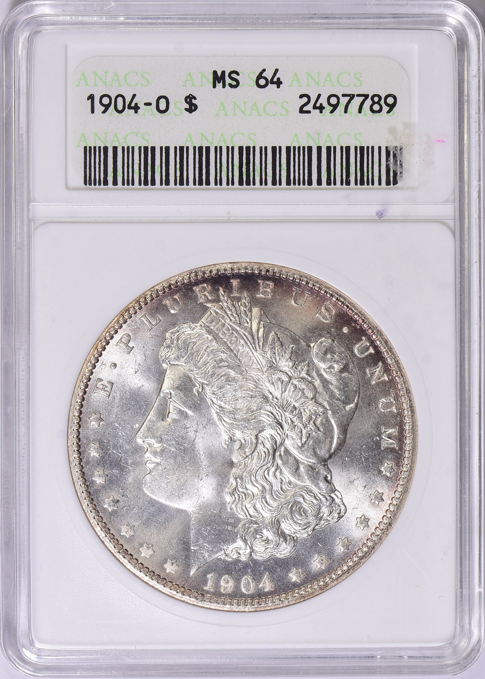 1904-O Morgan Silver Dollar NGC MS-64 OH (Toned) (Item 1716307) | GreatCollections Coin Auctions