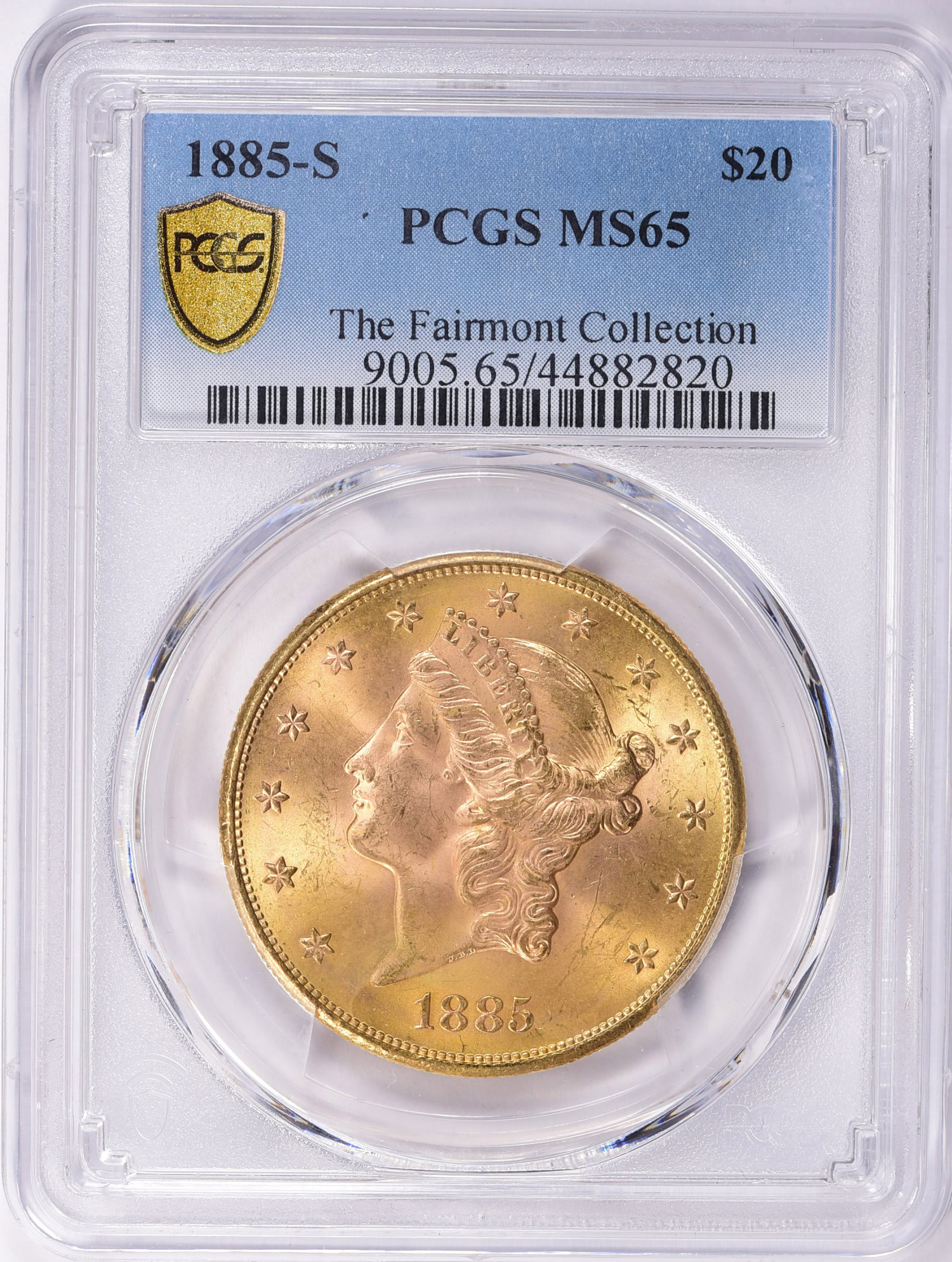 1885-S Liberty Gold Double Eagle PCGS MS-65 (The Fairmont Collection) (Item 1716670 ...