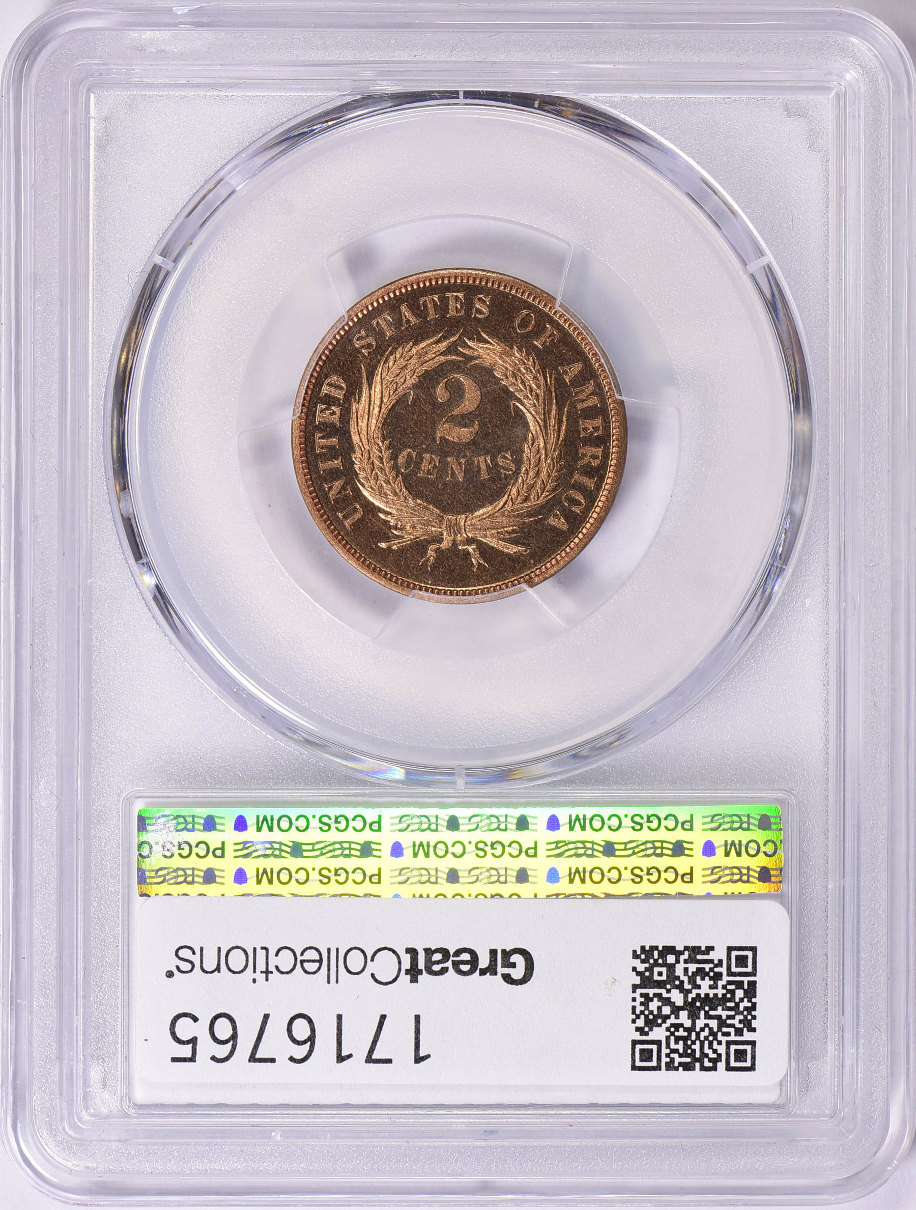 1868 Two-Cent Piece PCGS Proof-66+ RD (Larry Shepherd Collection) (Item ...