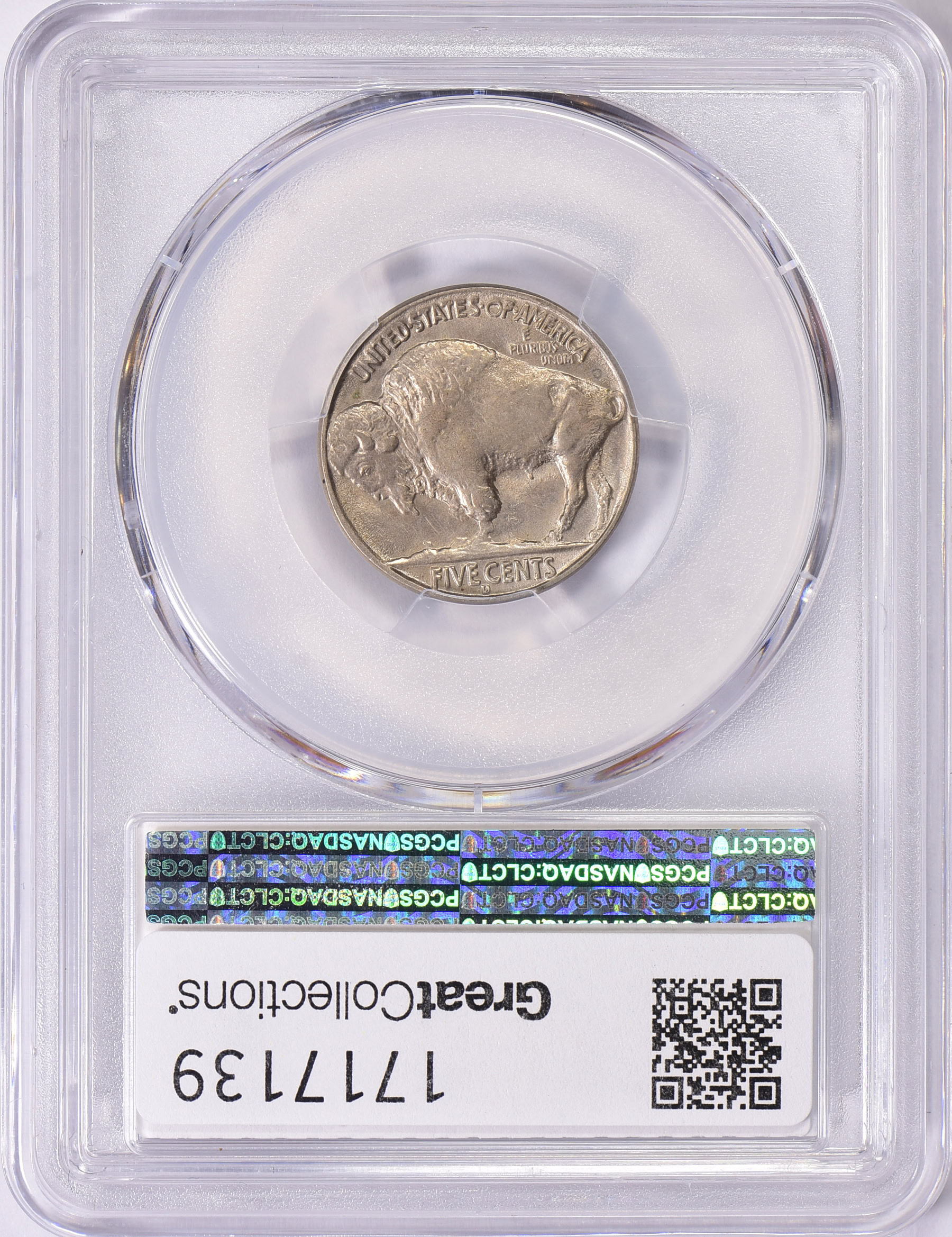 1937-D Buffalo Nickel 3 Legs PCGS MS-62 (Item 1717139) | GreatCollections Coin Auctions