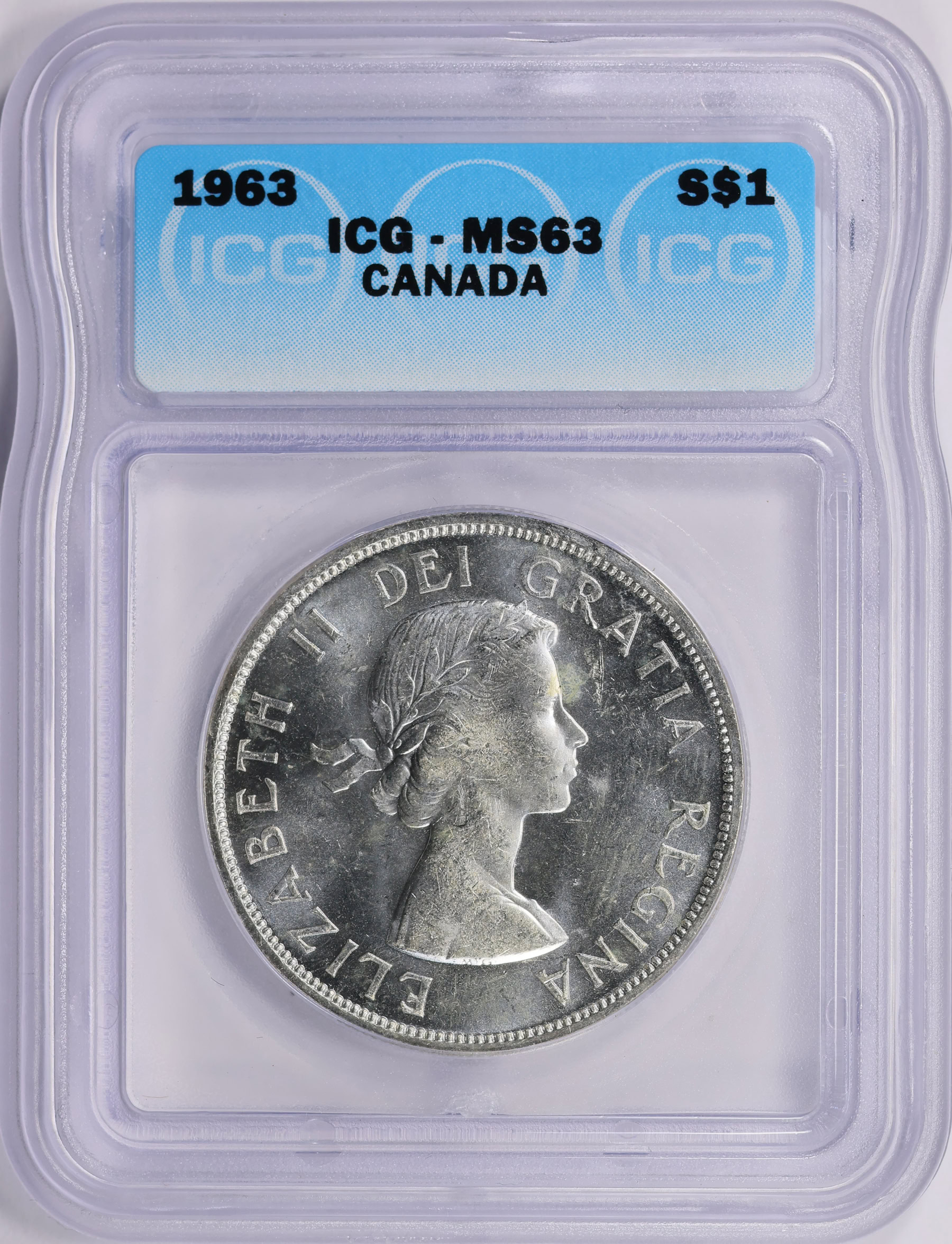 Canada 1963 Silver Dollar KM-54 ICG MS-63 (Item 1717152 ...