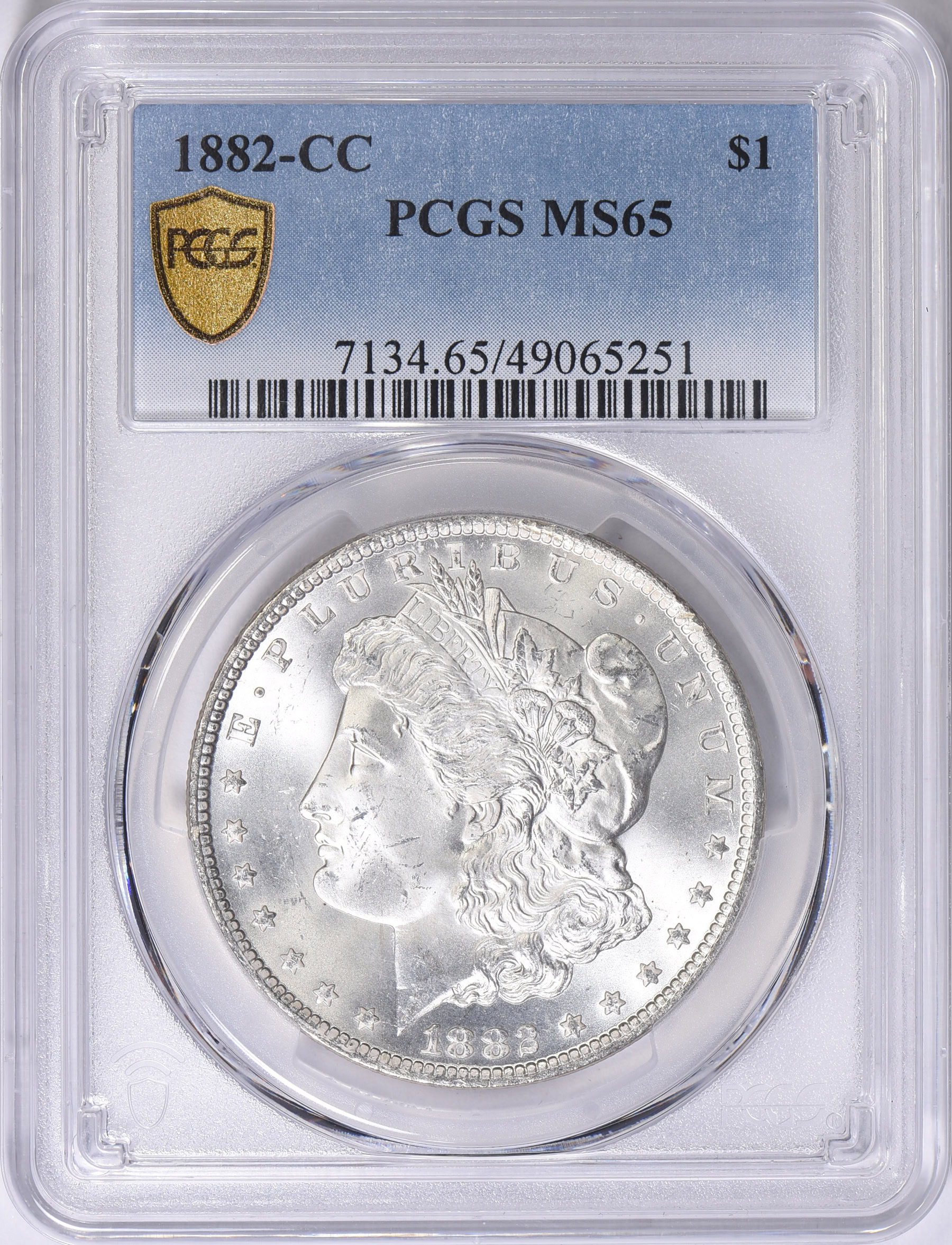 1882-CC Morgan Silver Dollar PCGS MS-65 (Item 1717704) | GreatCollections Coin Auctions