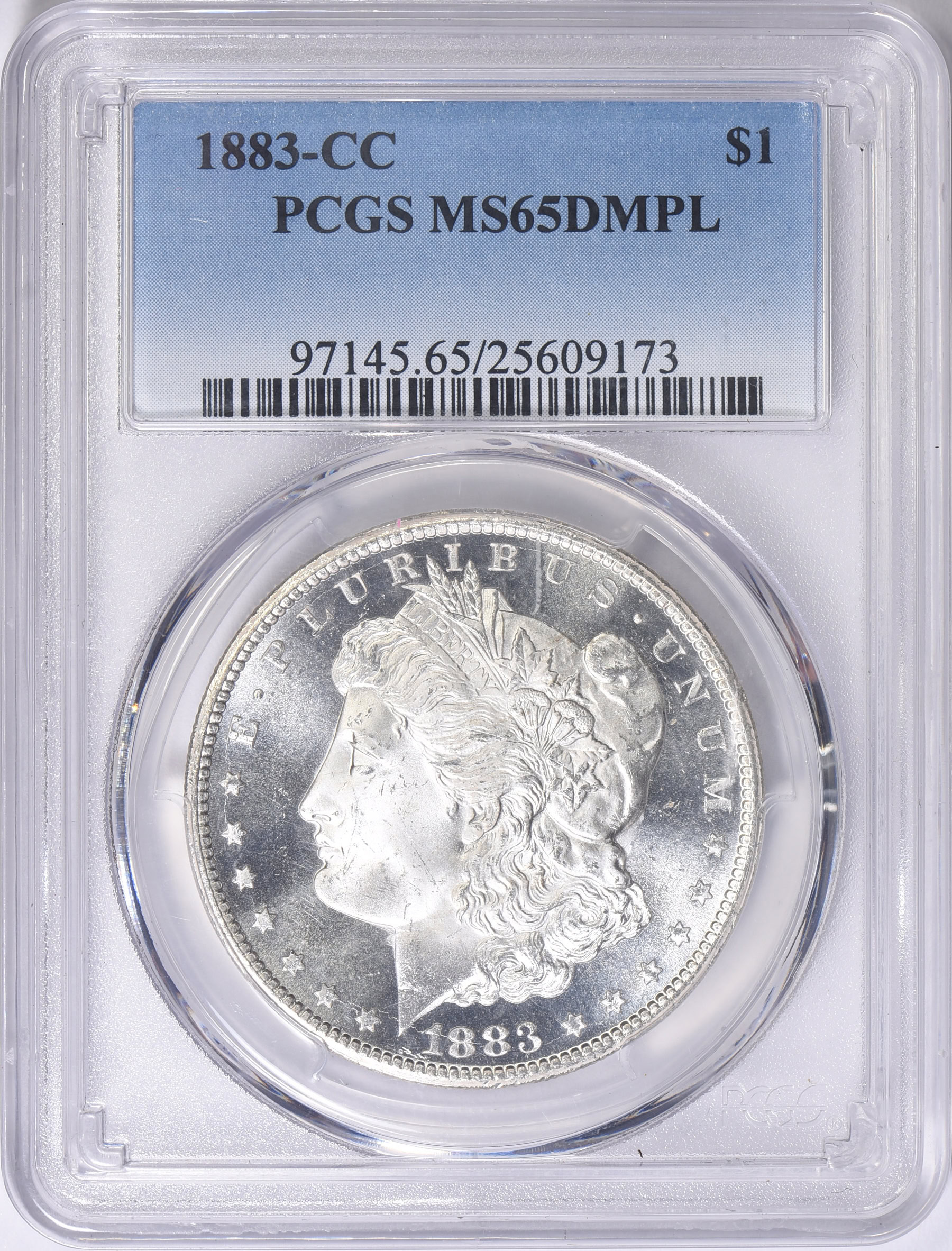 1883-CC Morgan Silver Dollar PCGS MS-65 DMPL (Item 1717706) | GreatCollections Coin Auctions