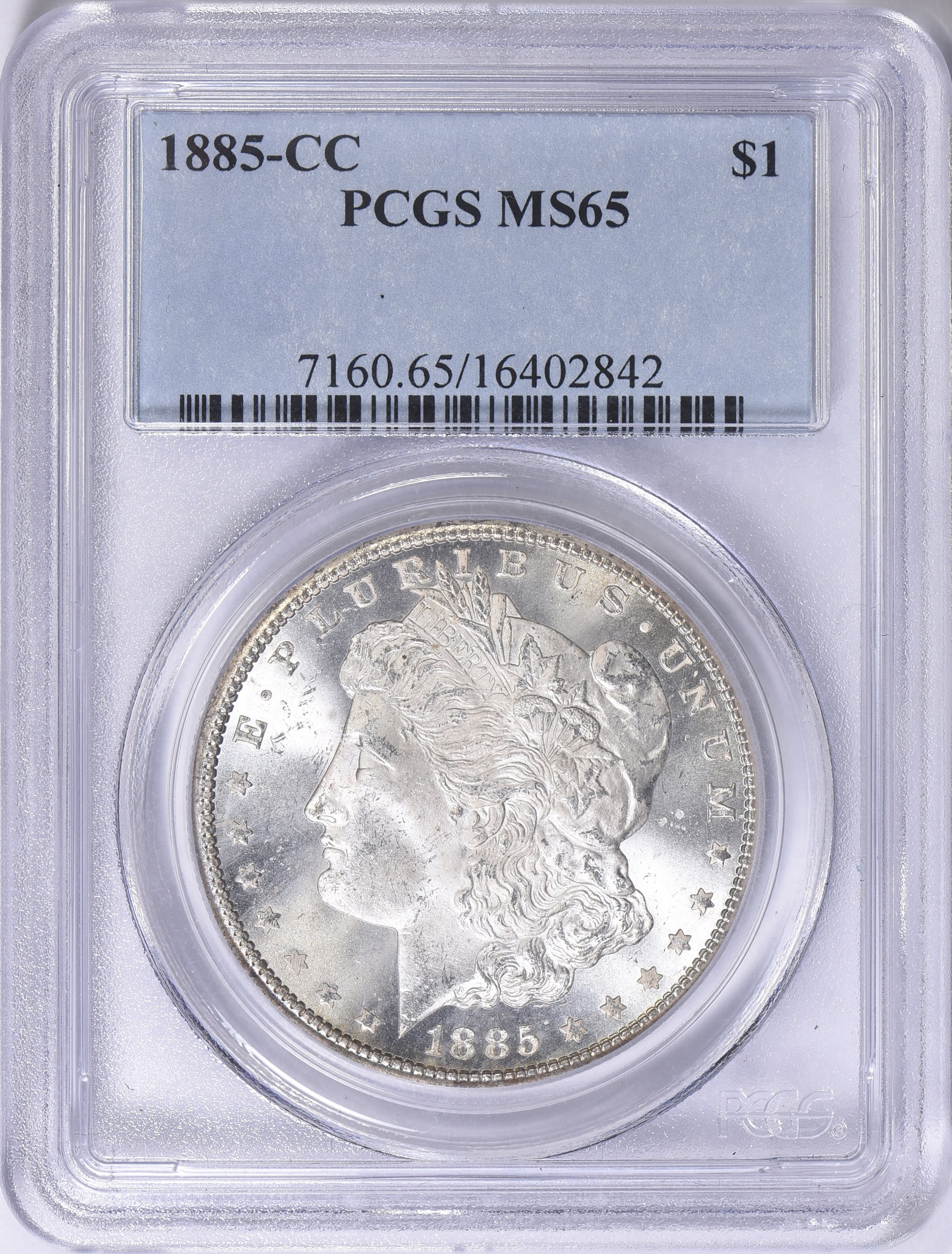 1885-CC Morgan Silver Dollar PCGS MS-65 (Item 1717709) | GreatCollections Coin Auctions
