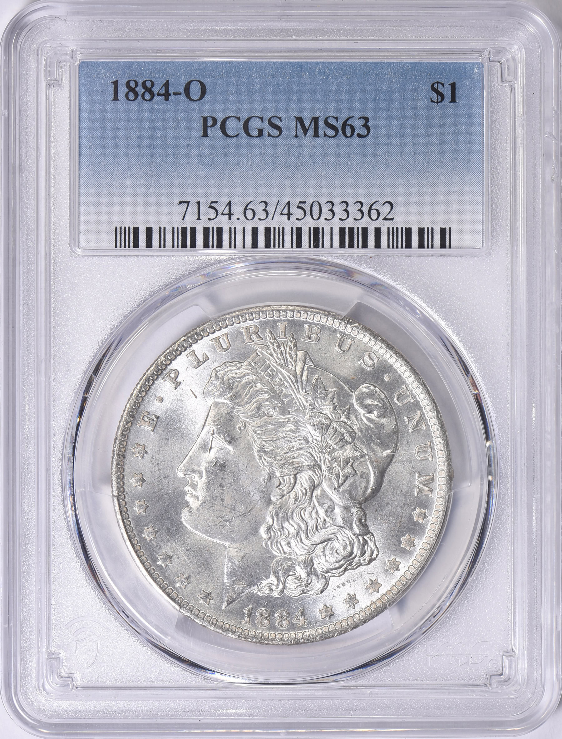 1884-O Morgan Silver Dollar PCGS MS-63 (Item 1717713) | GreatCollections Coin Auctions