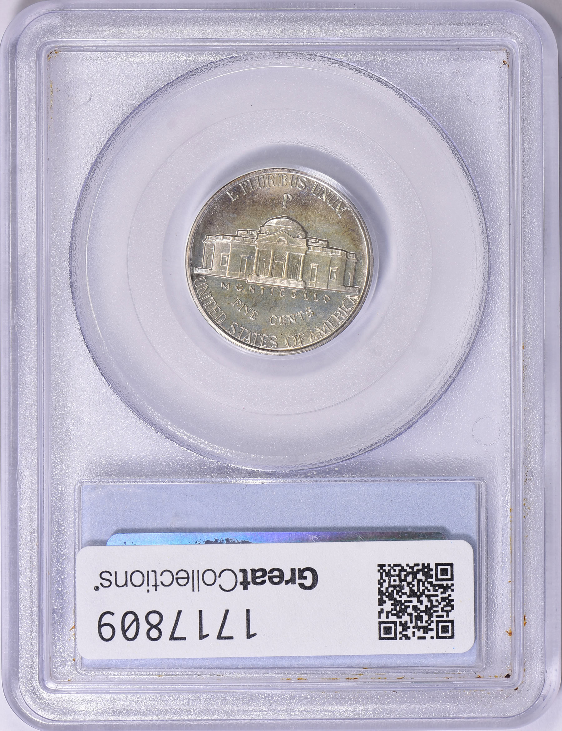1942-P Jefferson Nickel Type 2 PCGS Proof-66 (CAC Green) (Item 1717809) | GreatCollections Coin ...