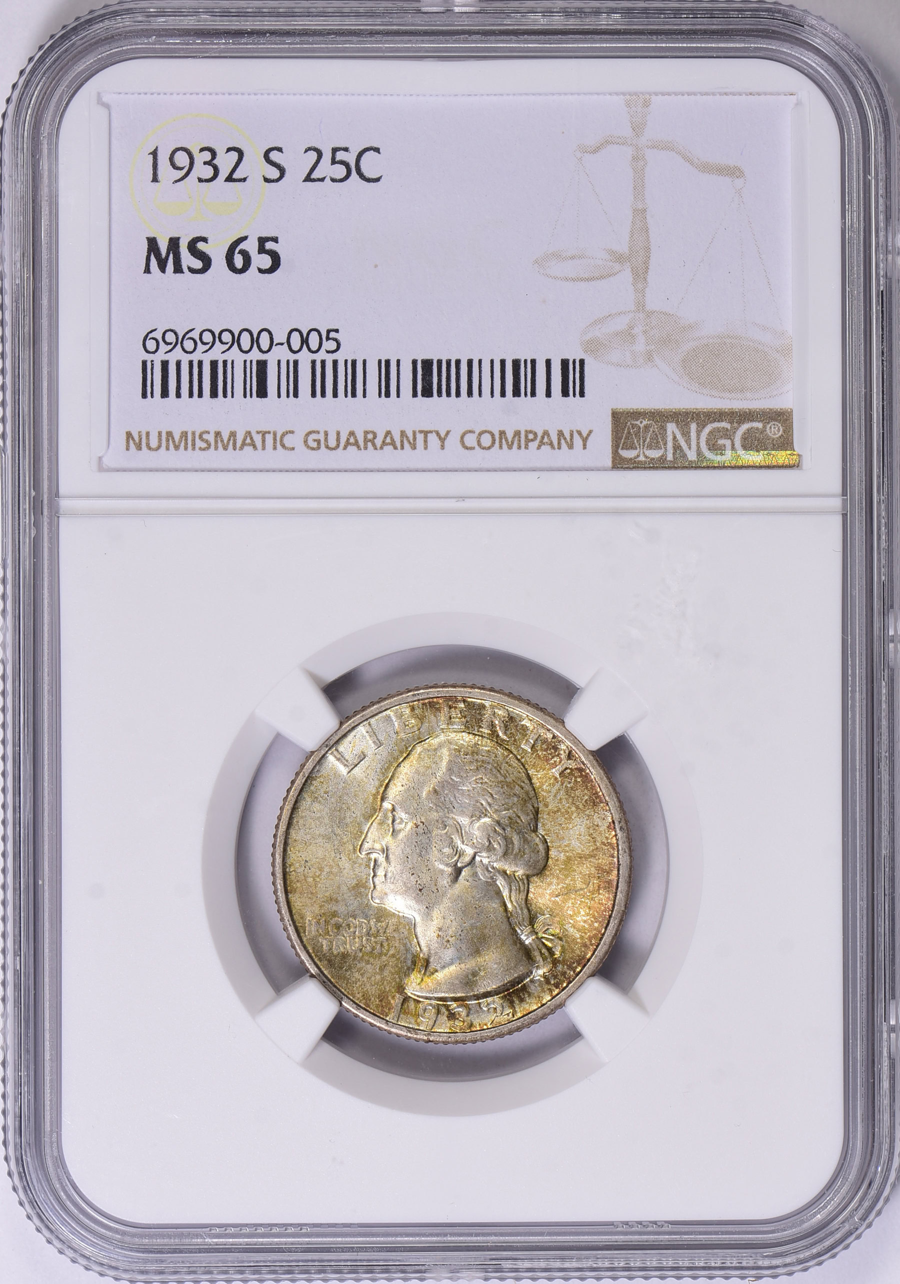 1932-S Washington Quarter NGC MS-65 (Item 1717978) | GreatCollections Coin Auctions