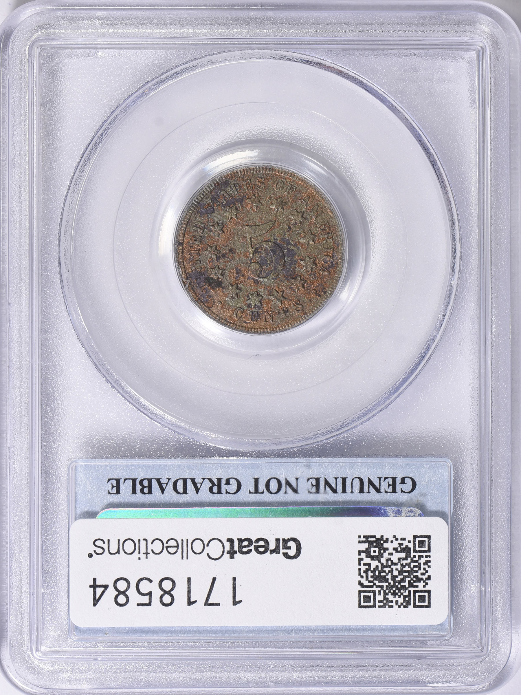 1867 Shield Nickel No Rays PCGS Genuine (Item 1718584 ...