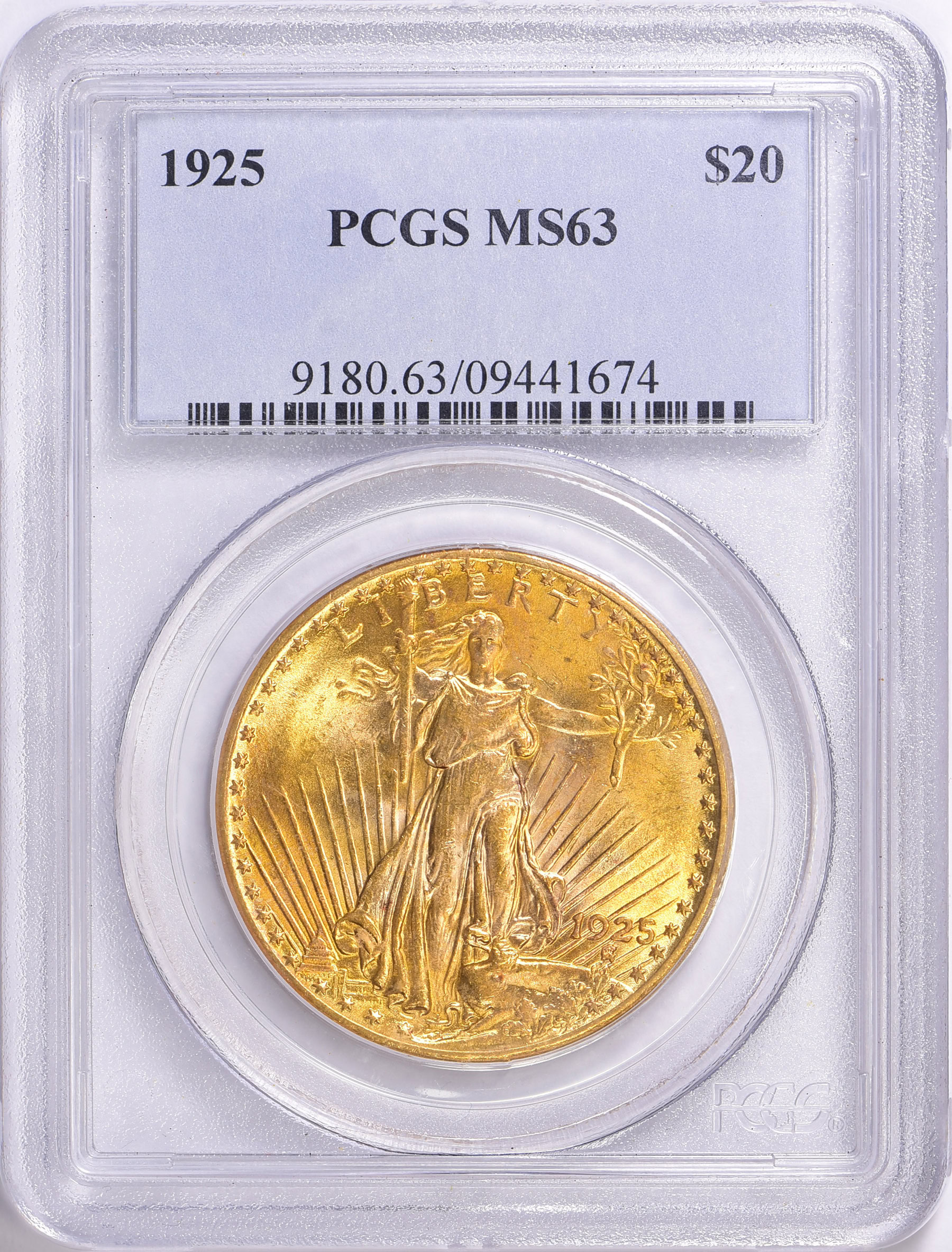 1925 Saint-Gaudens Gold Double Eagle PCGS MS-63 (Item 1718654) | GreatCollections Coin Auctions