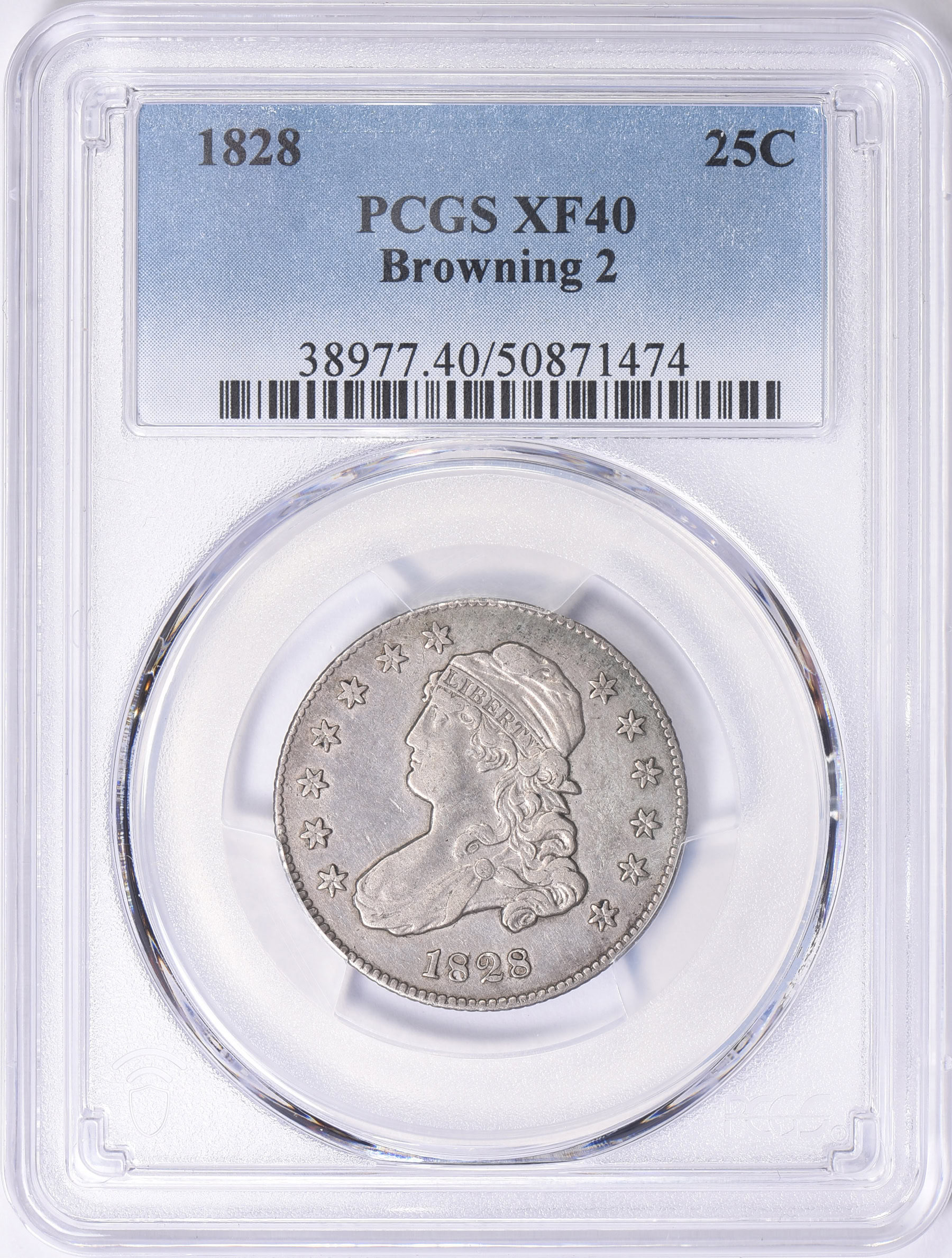 1828 Capped Bust Quarter Browning 2 PCGS XF-40 (Item 1718741 ...