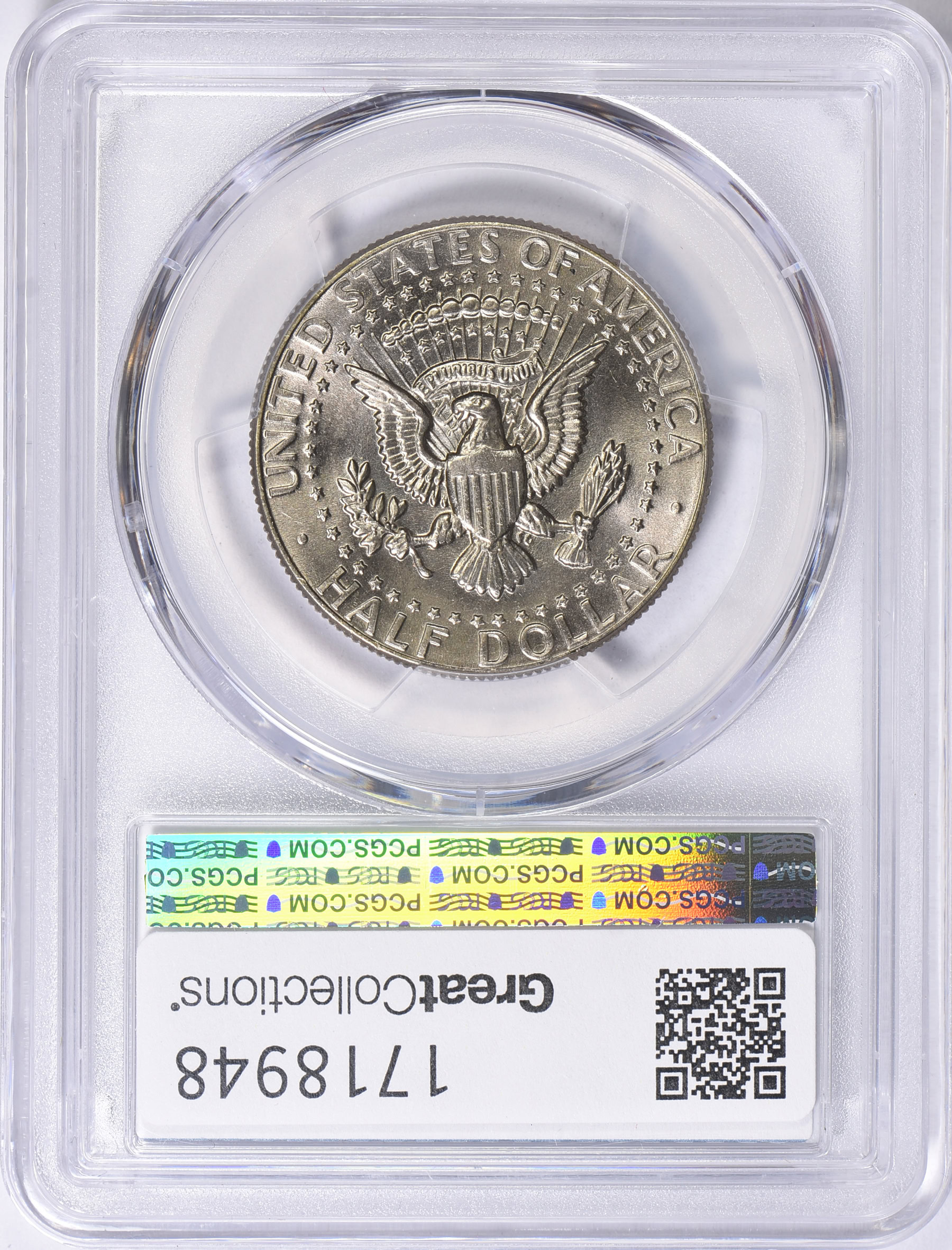 1985-P Kennedy Half Dollar PCGS MS-67 (Item 1718948) | GreatCollections ...