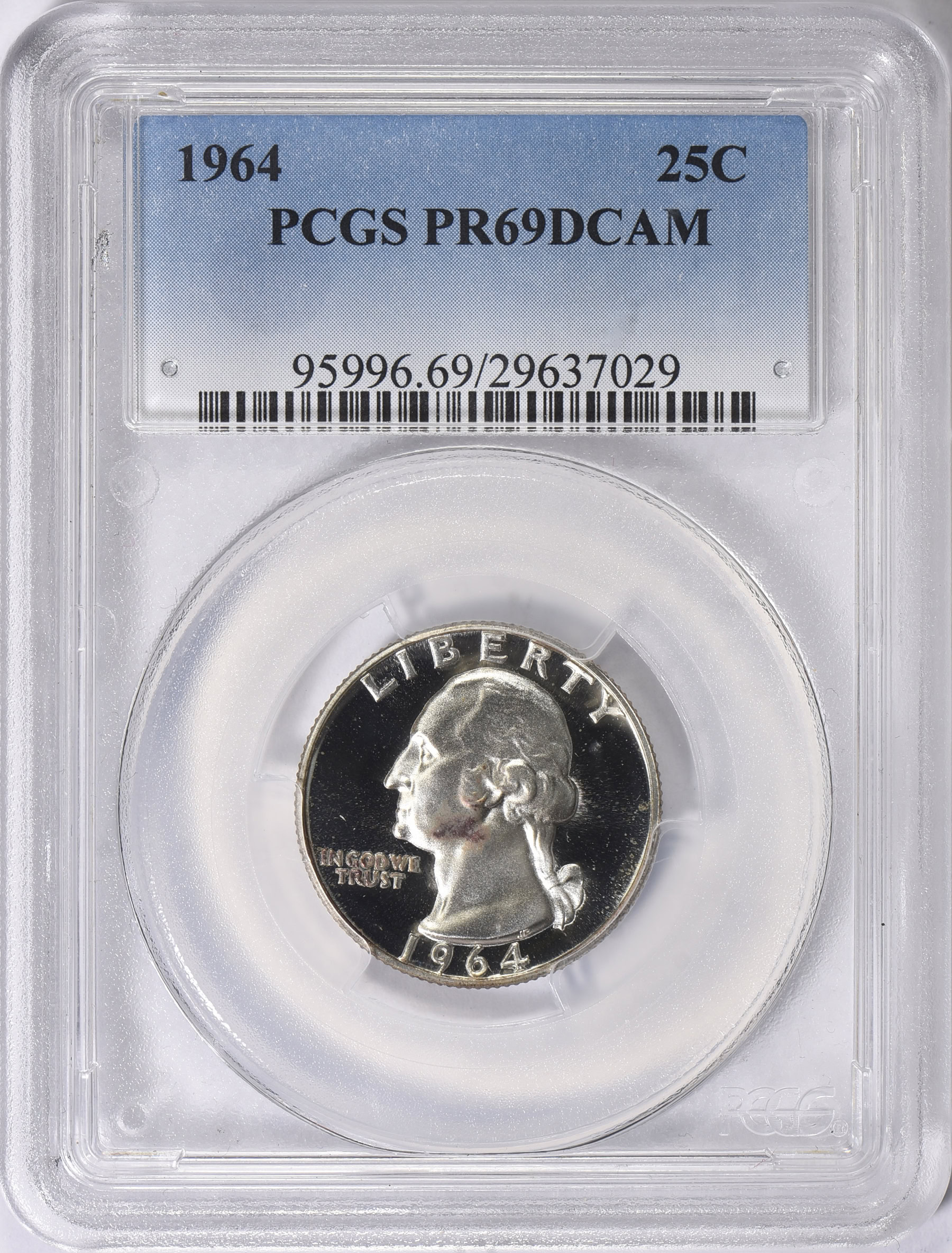 1964 Washington Quarter PCGS Proof-69 DCAM (Item 1719285 ...