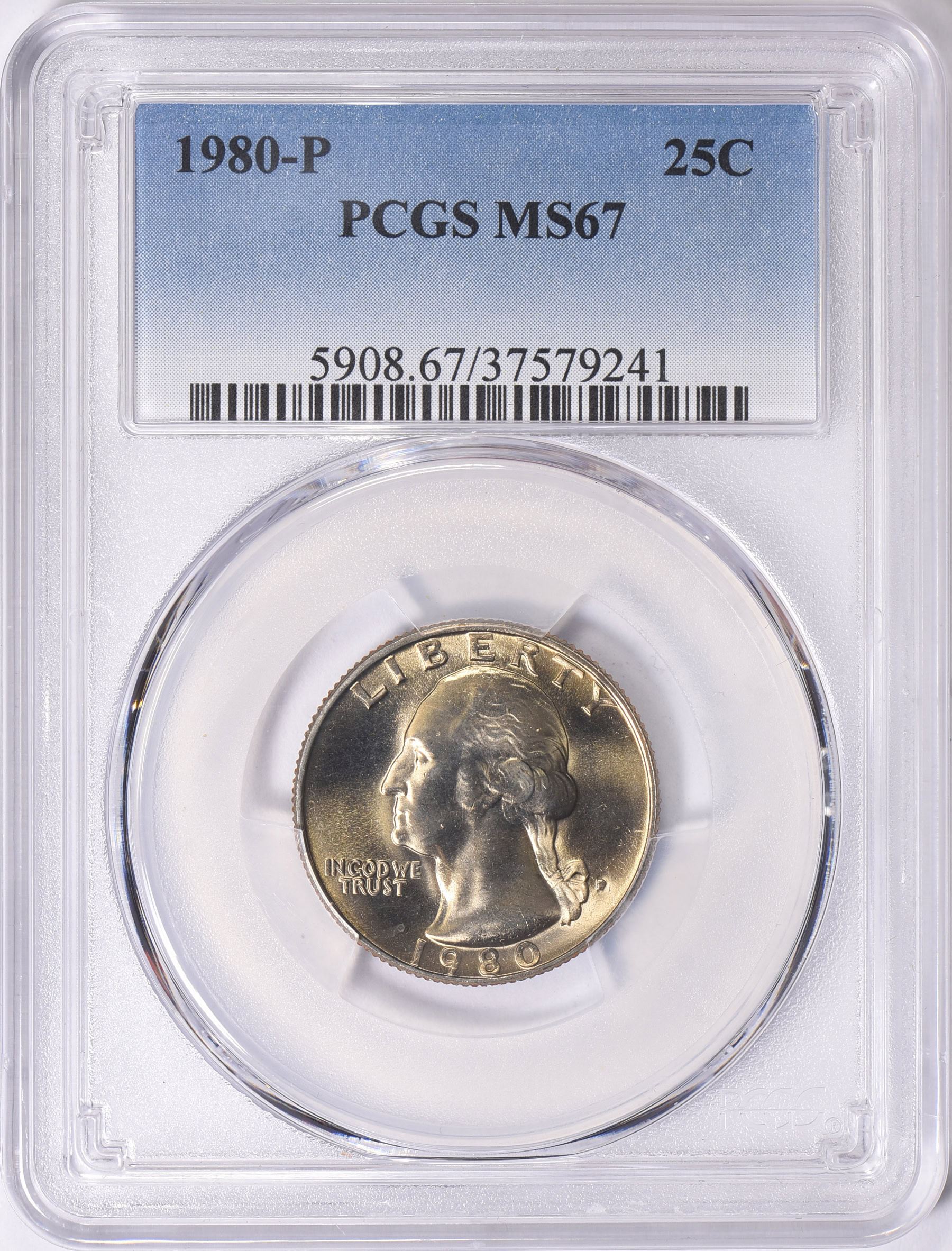 1980-P Washington Quarter PCGS MS-67 (Toned) (Item 1719342 ...