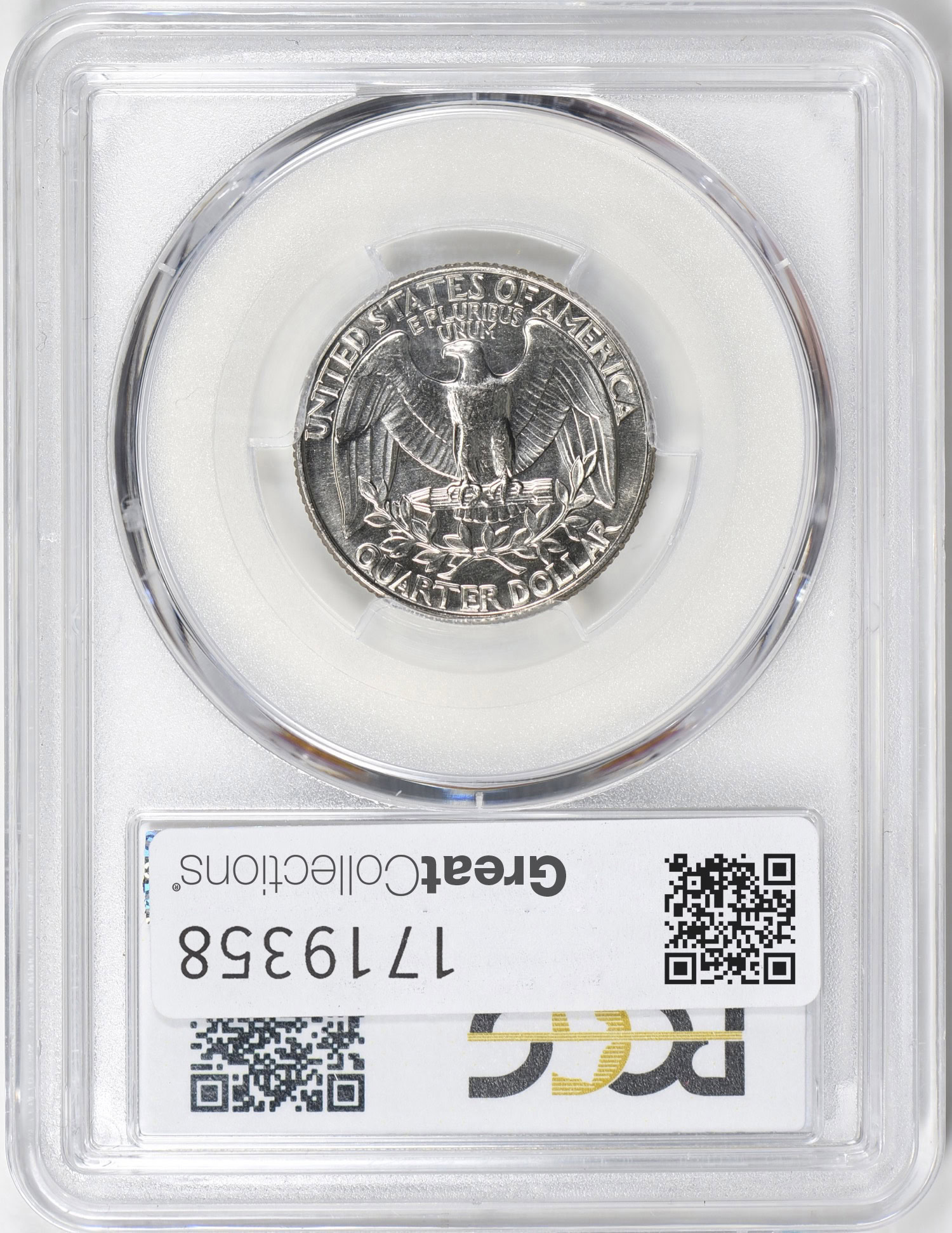 1990-D Washington Quarter PCGS MS-67 (Item 1719358) | GreatCollections ...