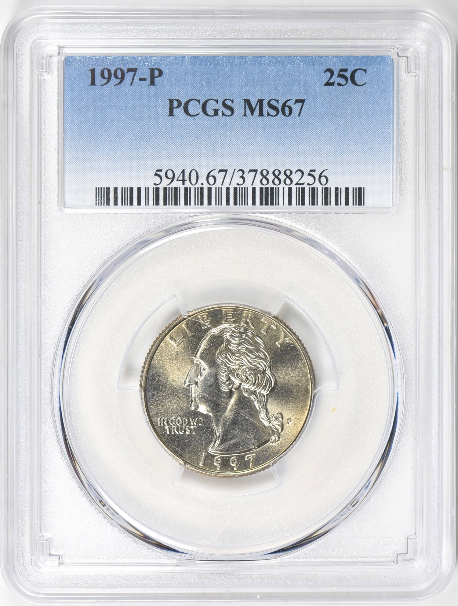 1997-P Washington Quarter PCGS MS-67 (Item 1719359) | GreatCollections ...