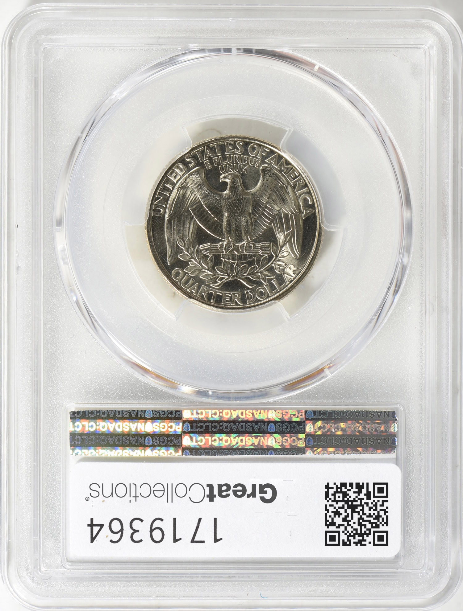 1993-P Washington Quarter PCGS MS-67 (Item 1719364) | GreatCollections ...