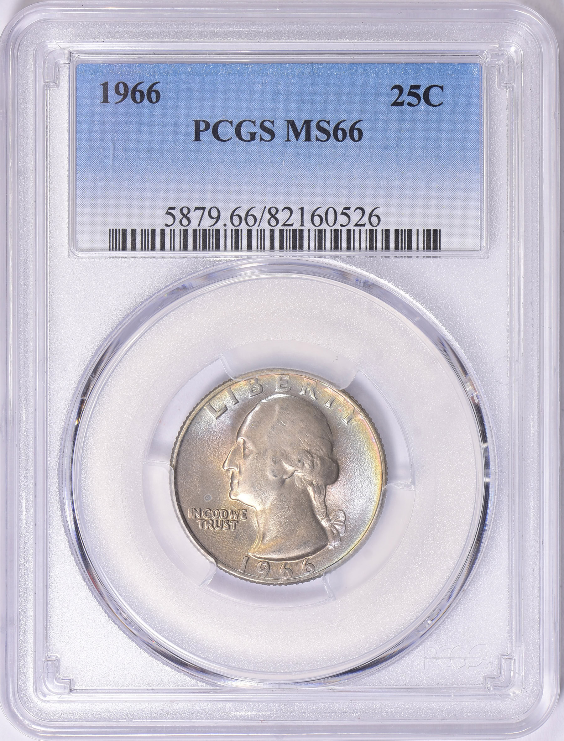 1966 Washington Quarter PCGS MS-66 (Toned) (Item 1719382 ...