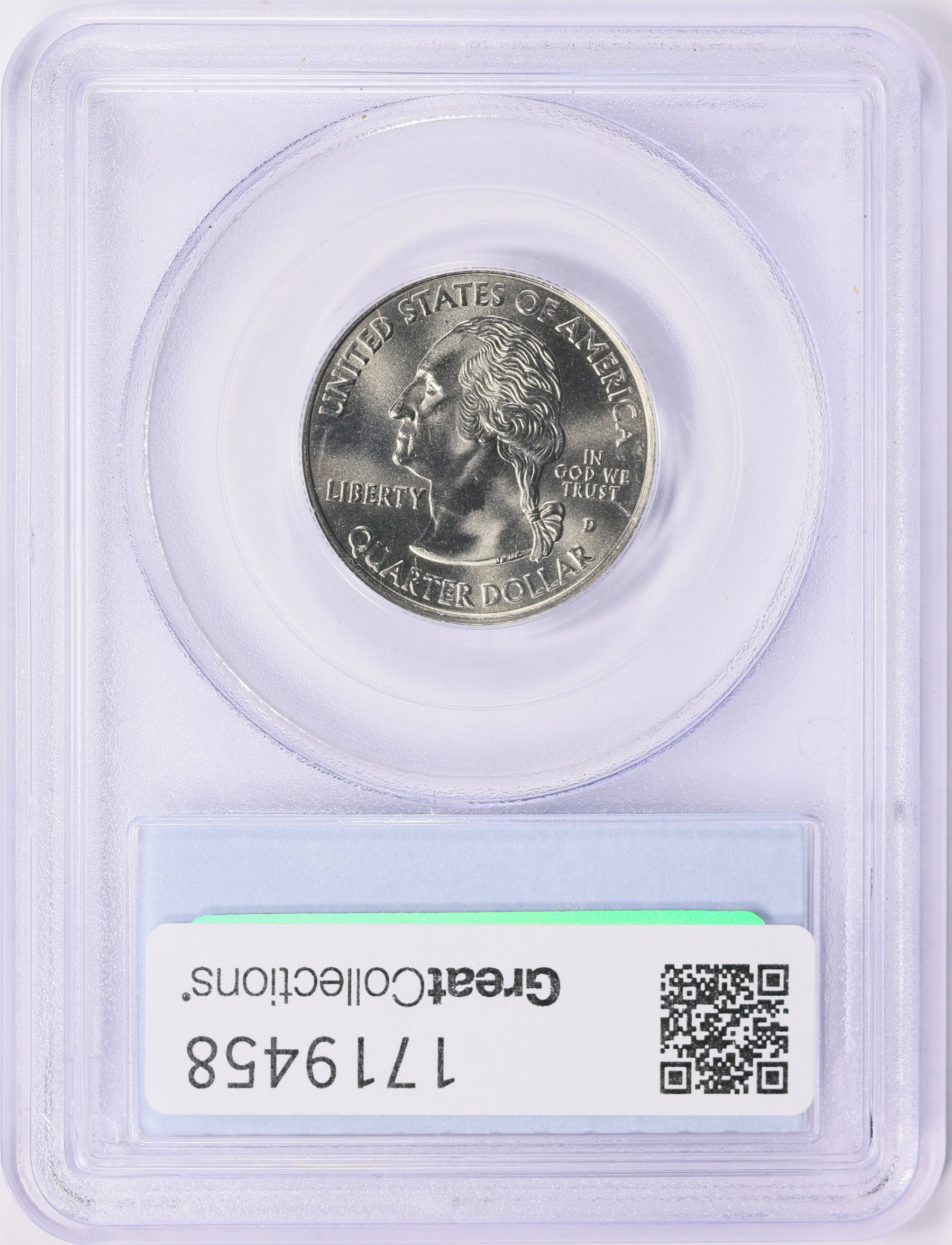 2009-D U.S. Territories Quarter Washington DC PCGS MS-67 (Item 1719458 ...
