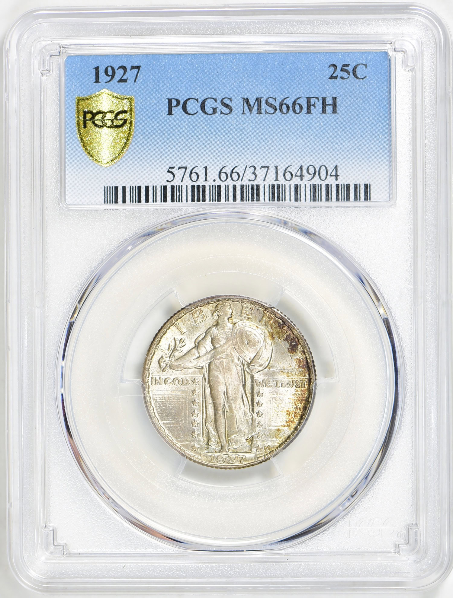 1927 Standing Liberty Quarter PCGS MS-66 FH (Toned) (Item 1719501 ...