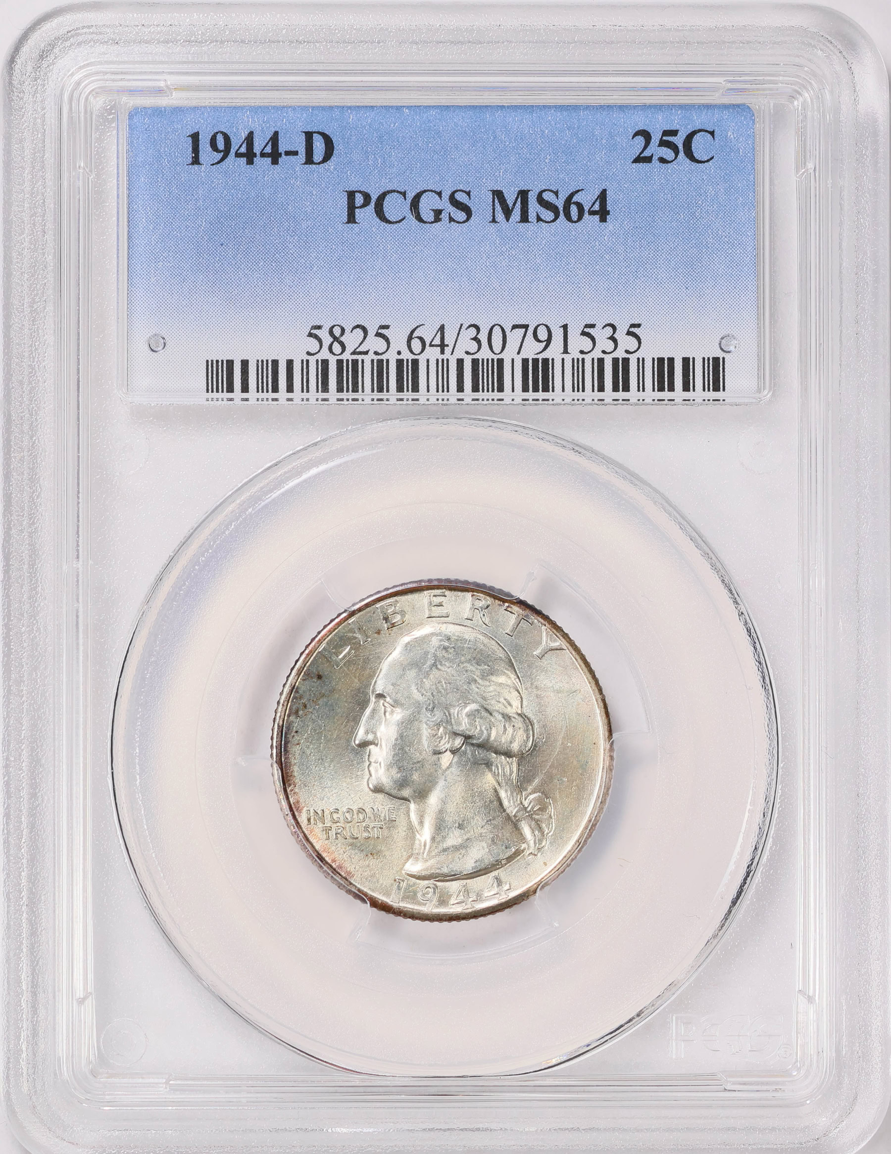 1944-D Washington Quarter PCGS MS-64 (Item 1719606) | GreatCollections Coin Auctions
