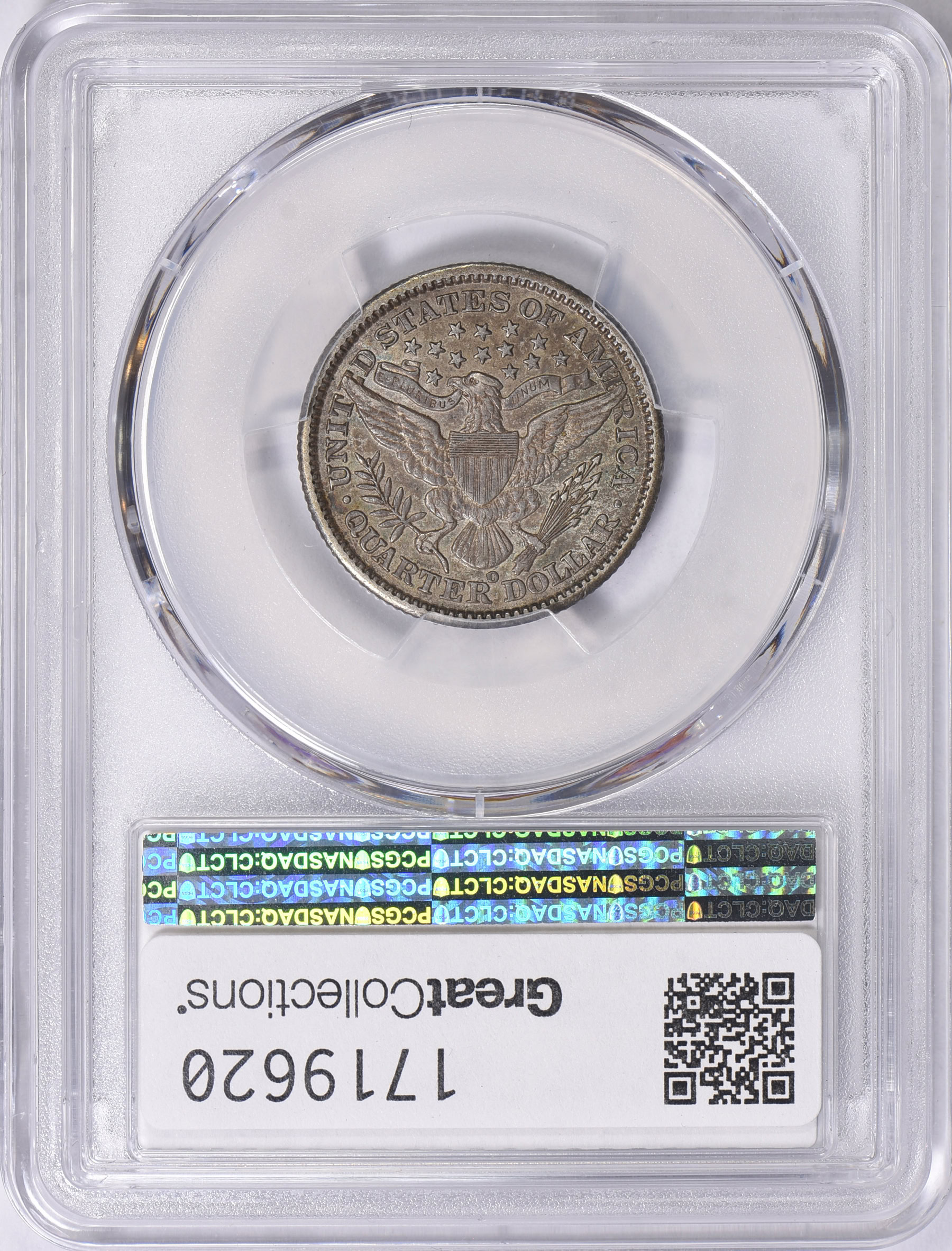 1895-O Barber Quarter PCGS AU-55 (Item 1719620) | GreatCollections Coin Auctions