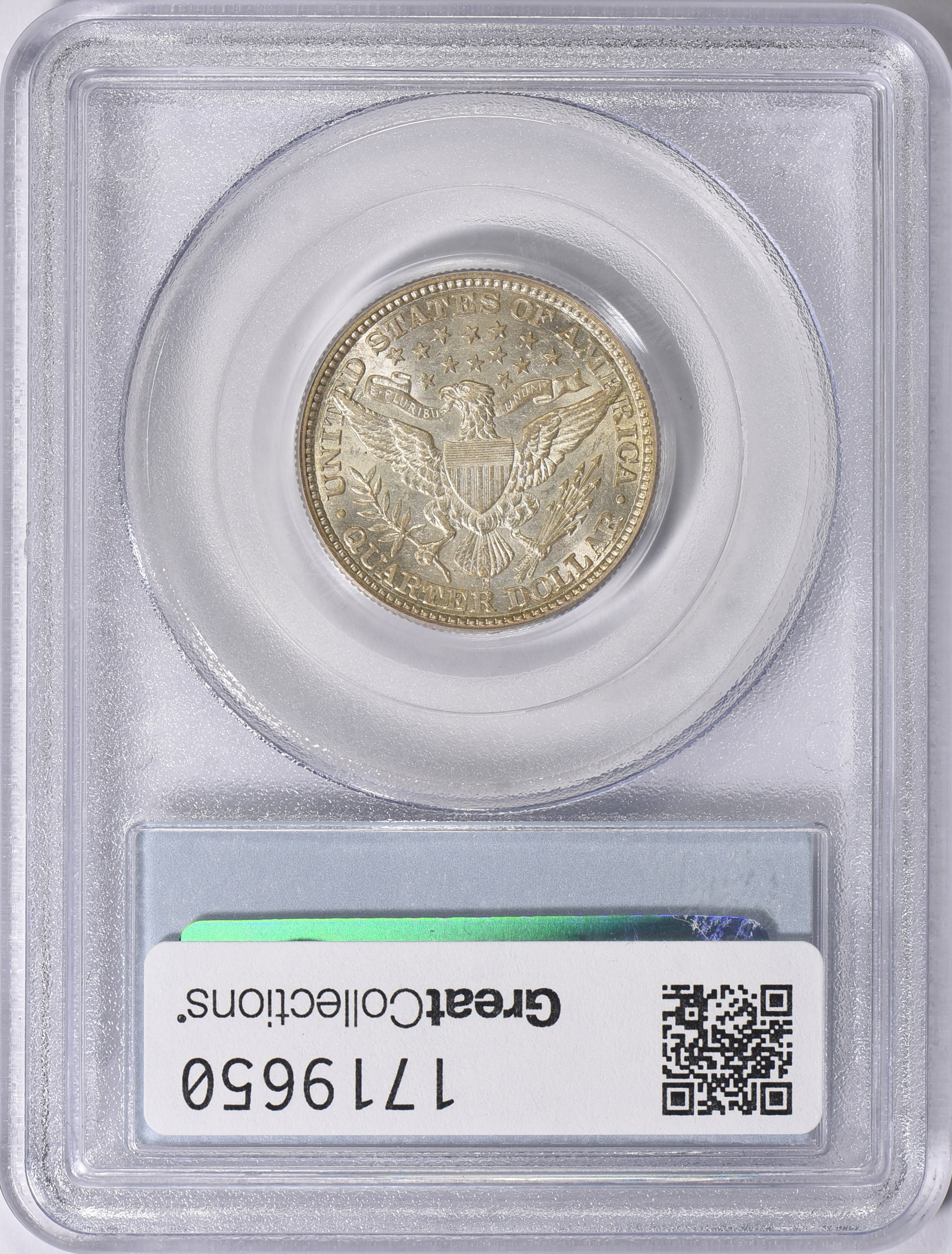 1892-S Barber Quarter PCGS AU-55 (Item 1719650) | GreatCollections Coin Auctions