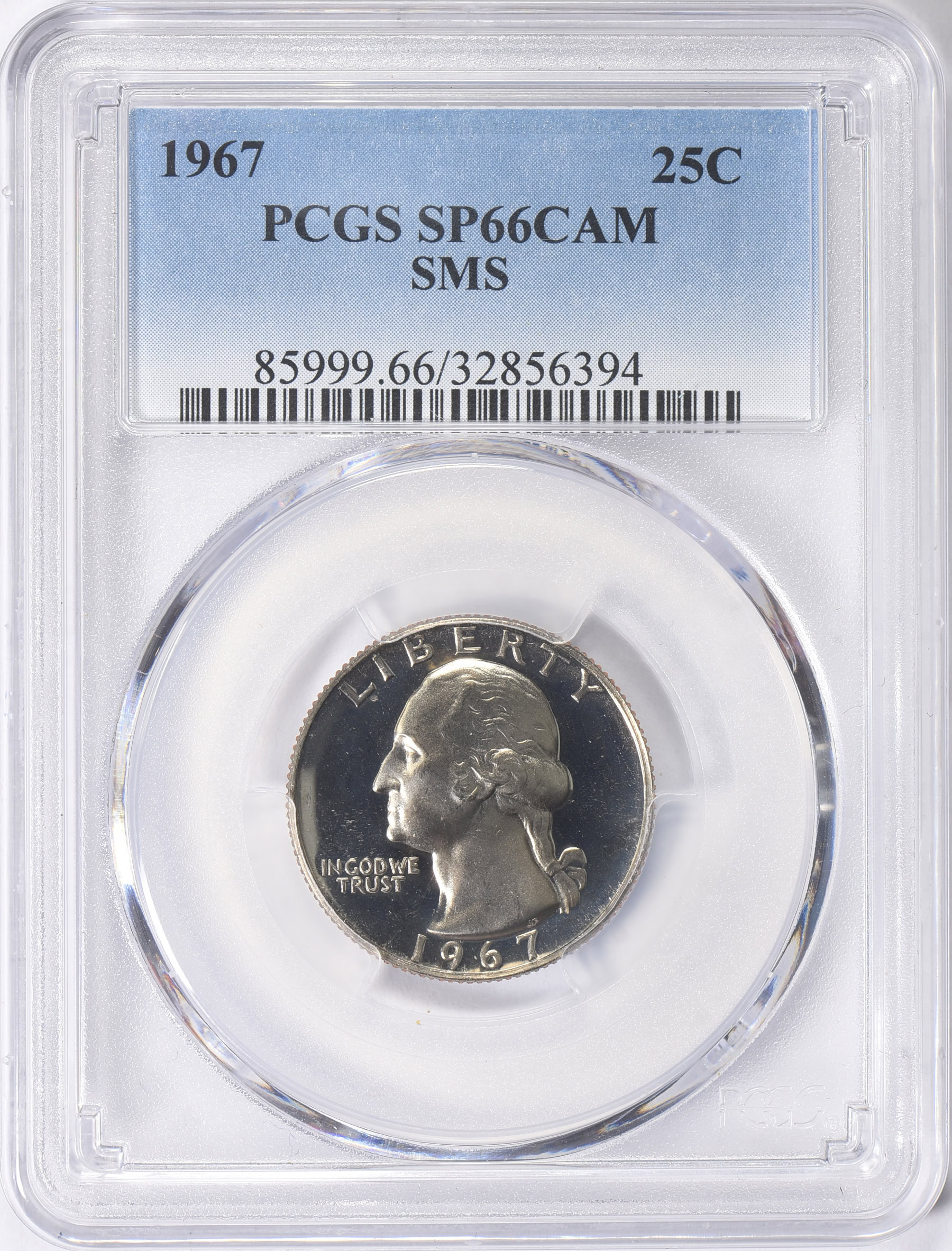 1967 Washington Quarter SMS PCGS SP-66 CAMEO (Item 1719882 ...