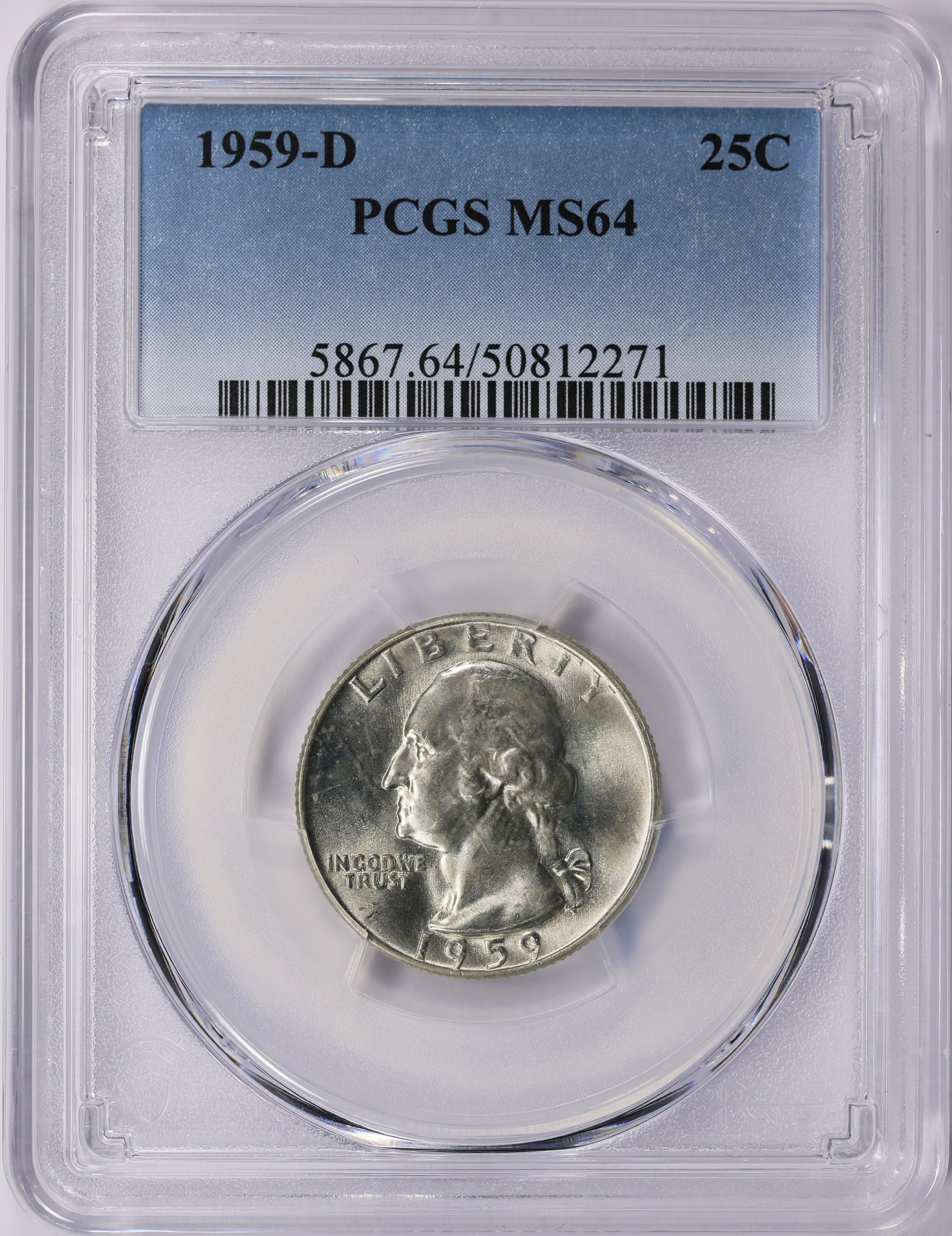 1959-D Washington Quarter PCGS MS-64 (Item 1720515) | GreatCollections Coin Auctions