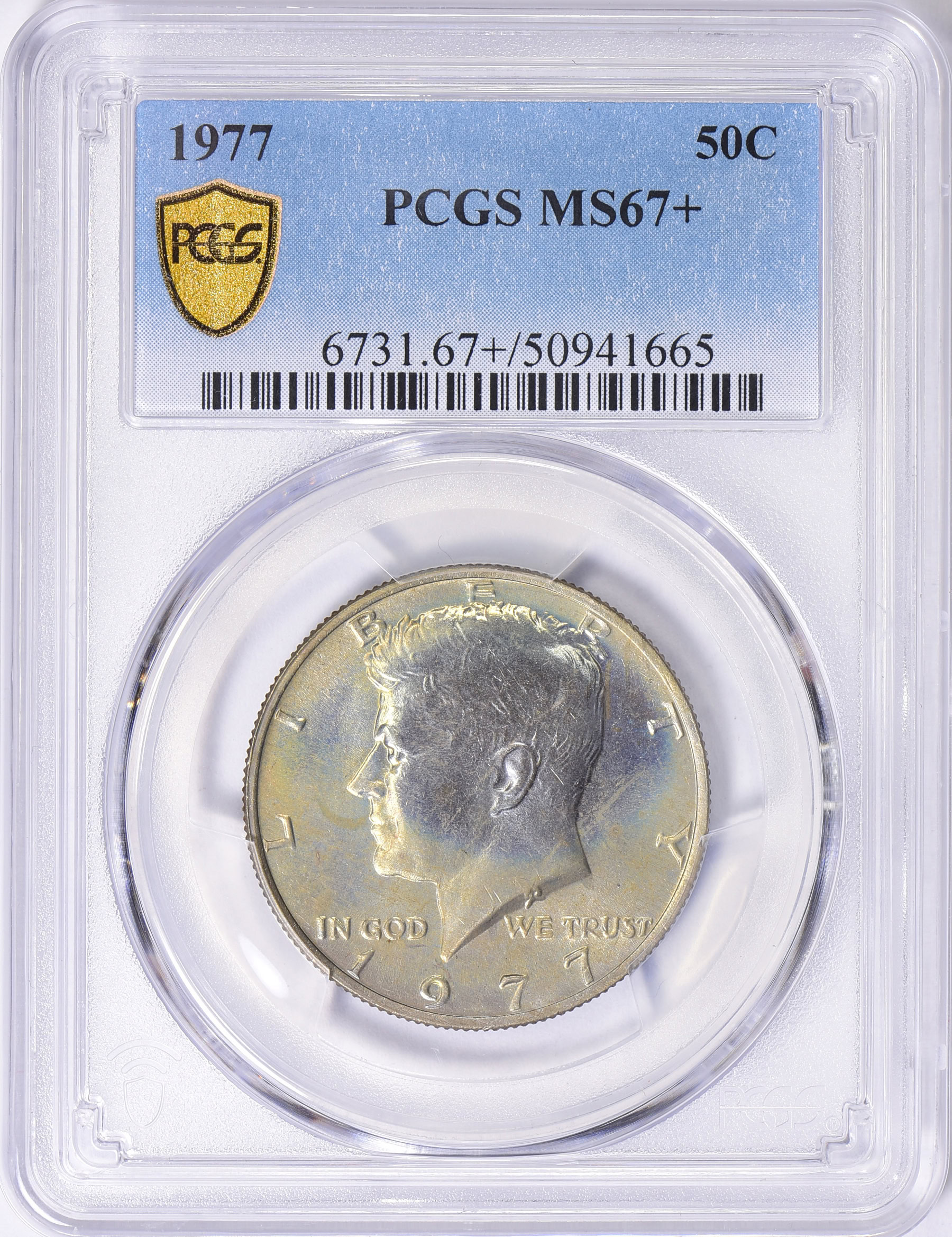 1977 Kennedy Half Dollar PCGS MS-67+ (Toned) (Item 1720658 ...