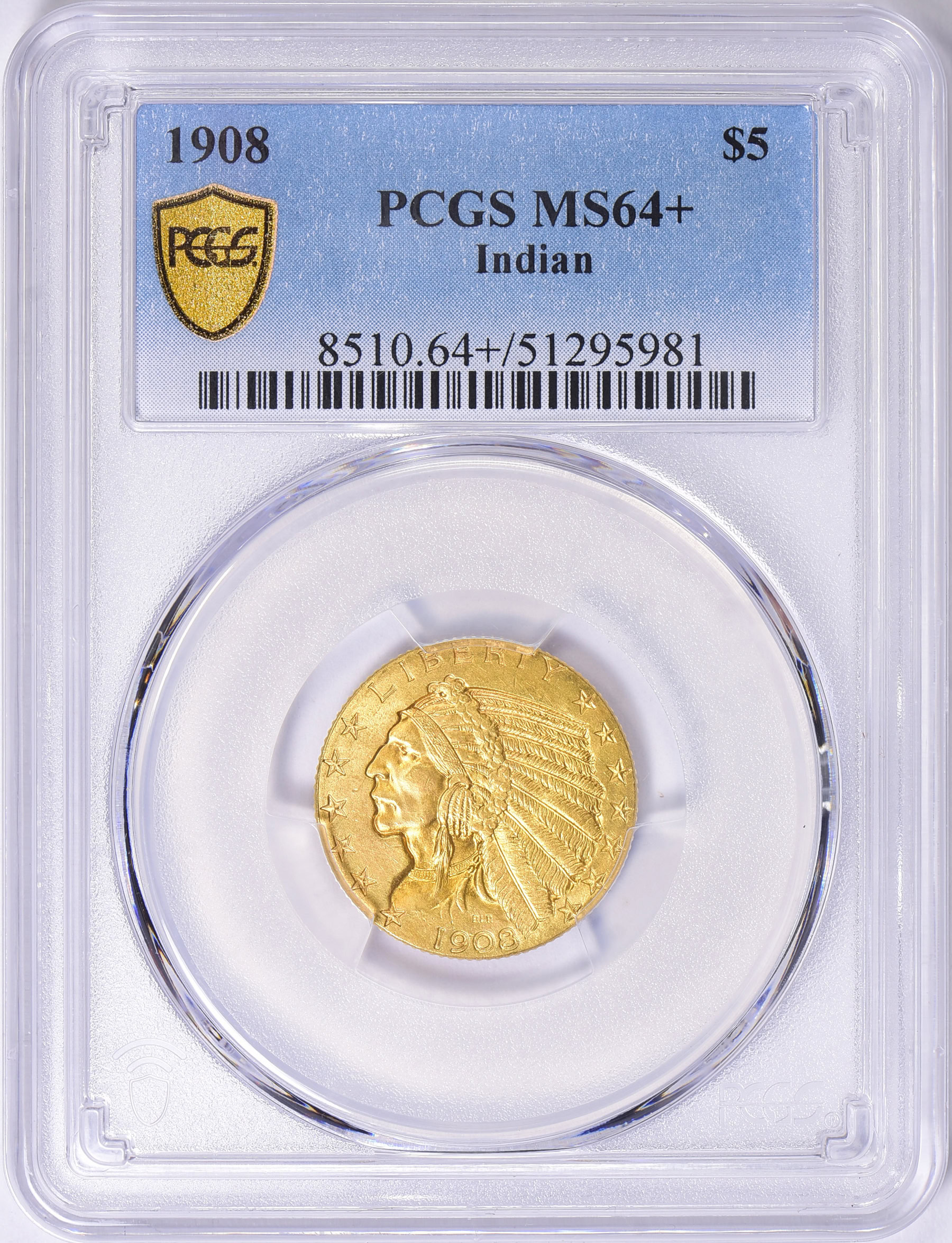 1908 Indian Gold Half Eagle PCGS MS-64+ (Item 1720926 ...