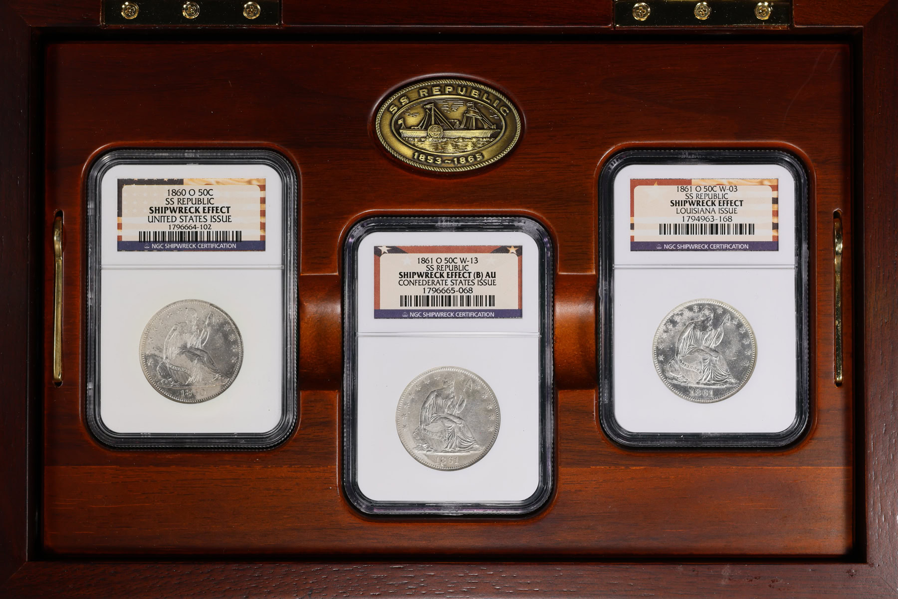 1860-O and 1861-O Seated Liberty Half Dollar - Three Coin Government ...