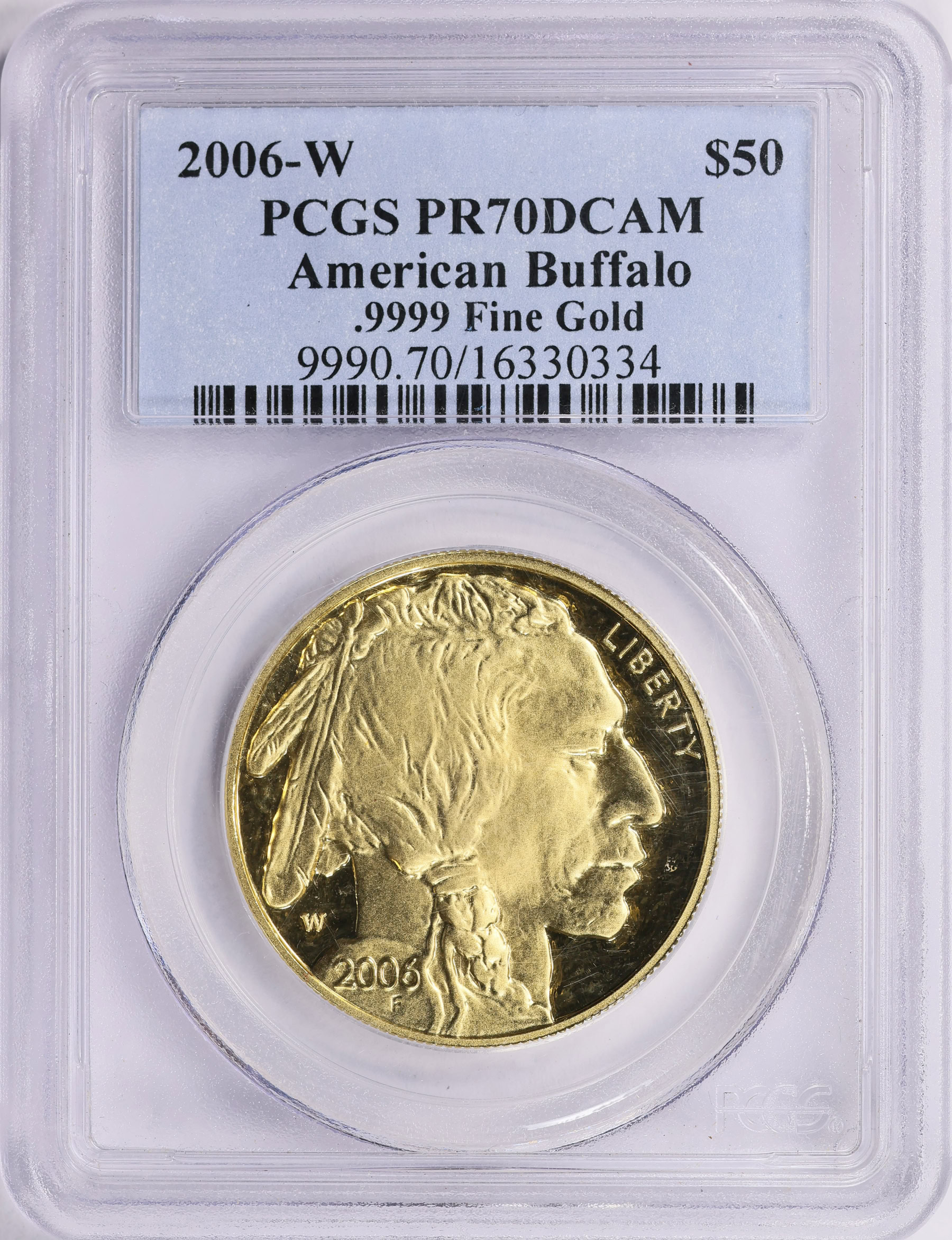 2006-W $50 One-Ounce Gold American Buffalo PCGS Proof-70 DCAM (Item ...