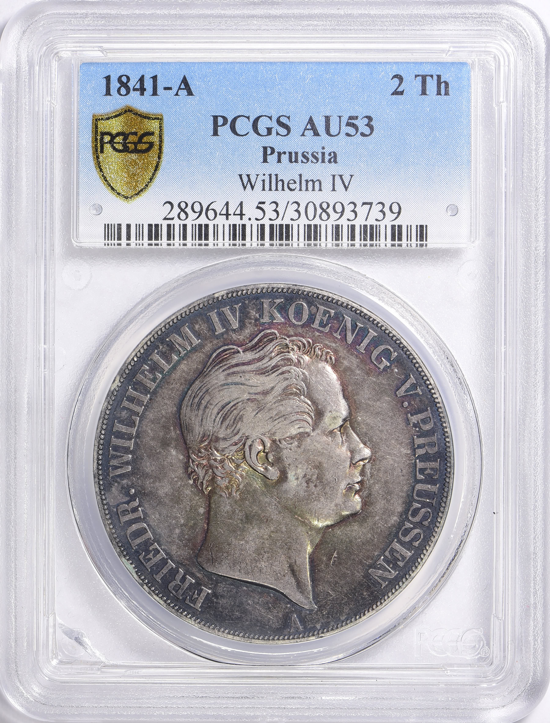 Germany - Prussia 1841-A Silver 2 Thaler Friedrich Wilhelm IV KM-440.1 ...