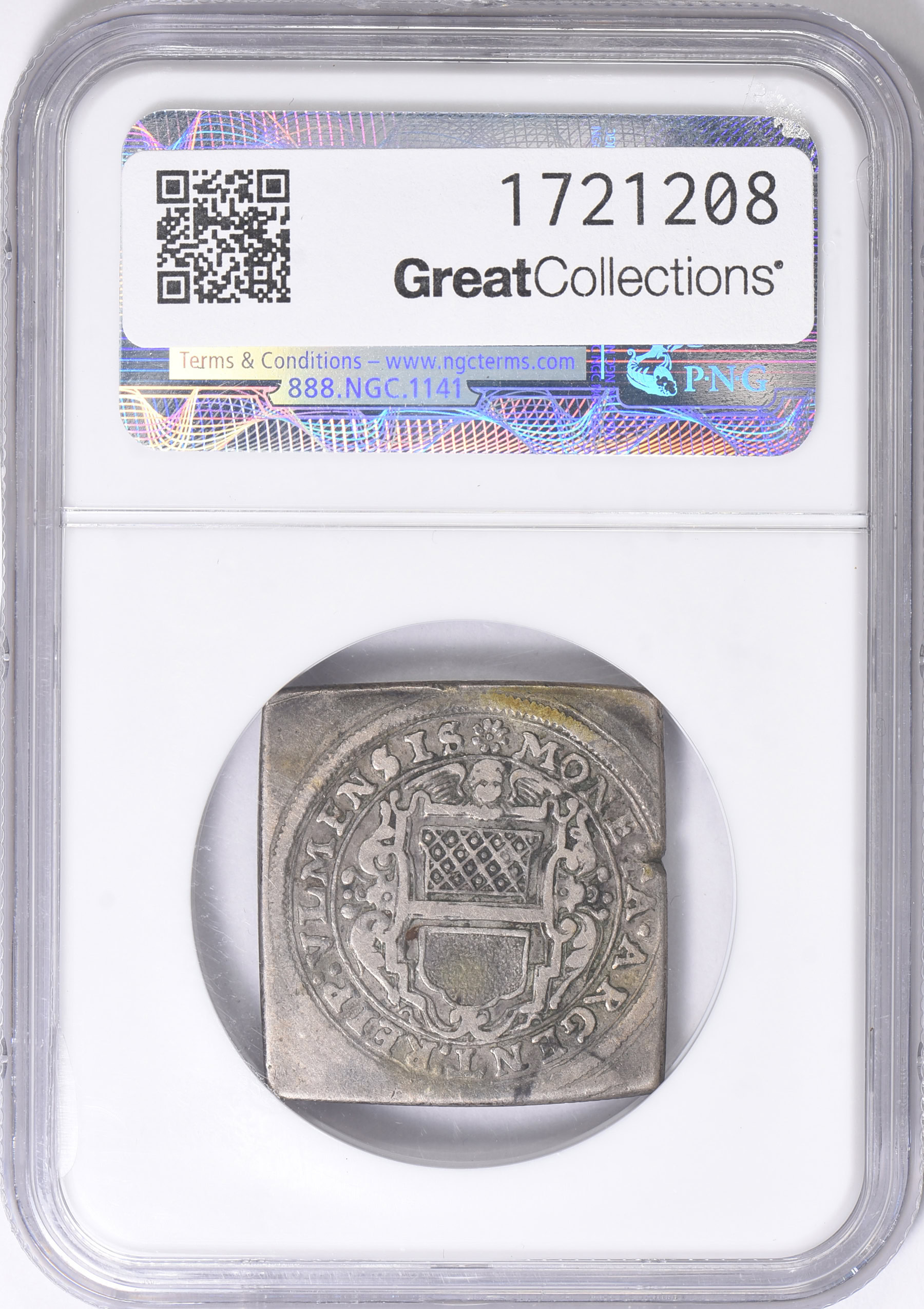 Germany - Ulm 1704 Silver Gulden Klippe Siege Coinage KM-95 NGC F-15 ...