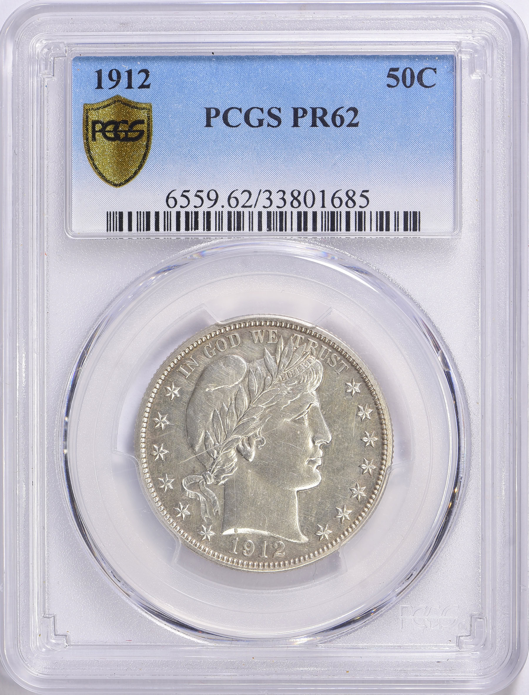 1912 Barber Half Dollar PCGS Proof-62 (Item 1721457) | GreatCollections Coin Auctions
