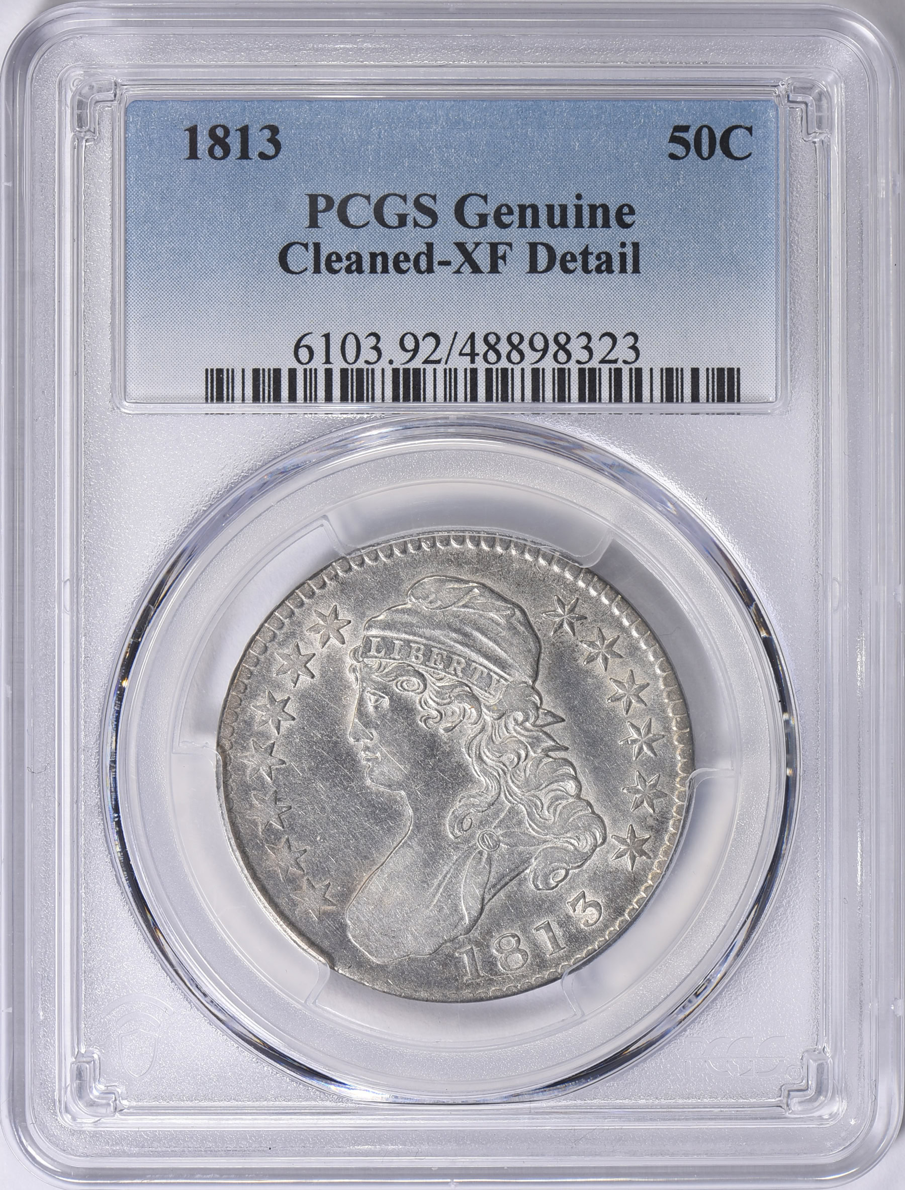 1813 Capped Bust Half Dollar PCGS Genuine XF Details (Item 1721646 ...