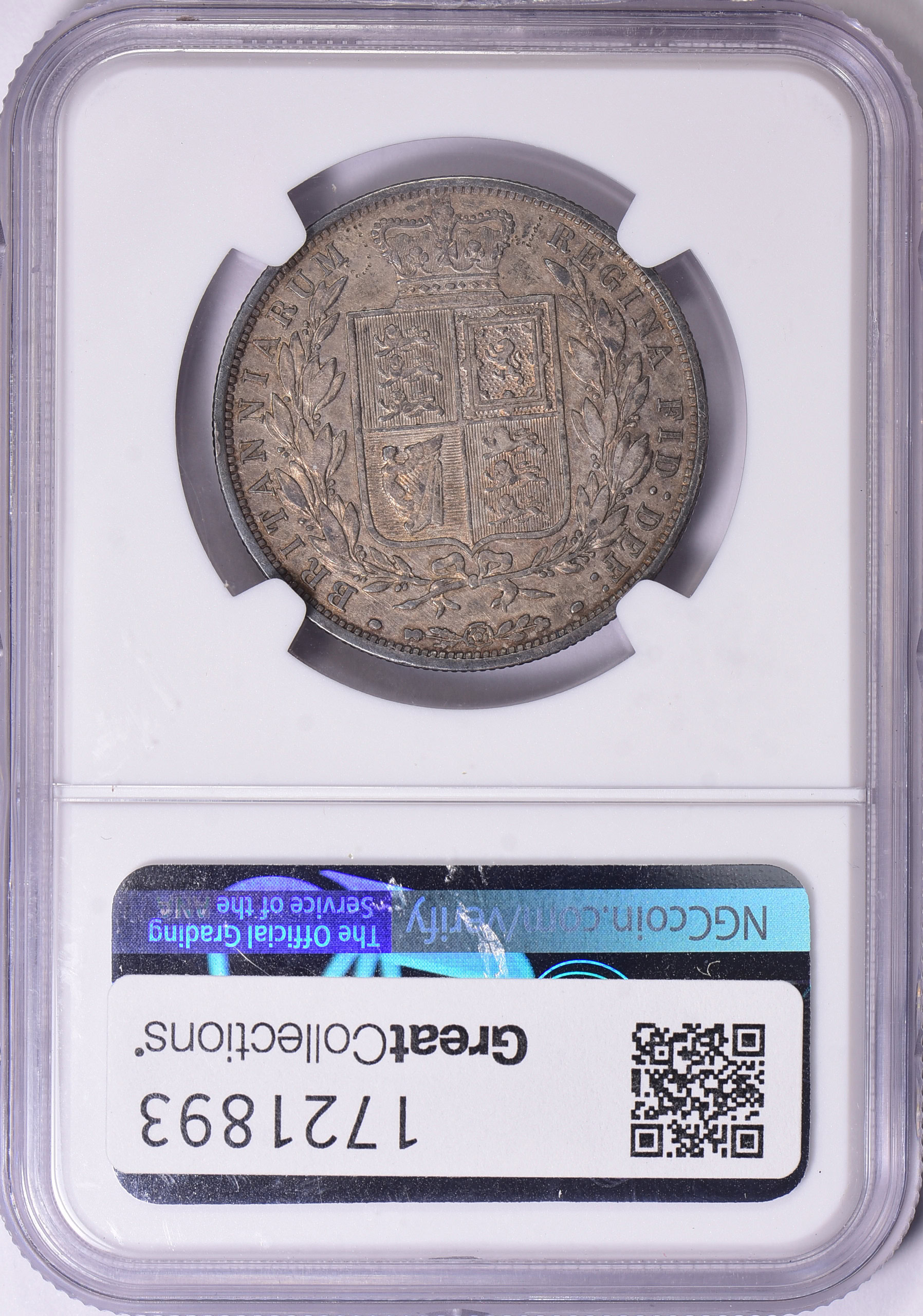 Great Britain 1880 Silver 1/2 Crown KM-756 NGC XF Details (Item 1721893 ...