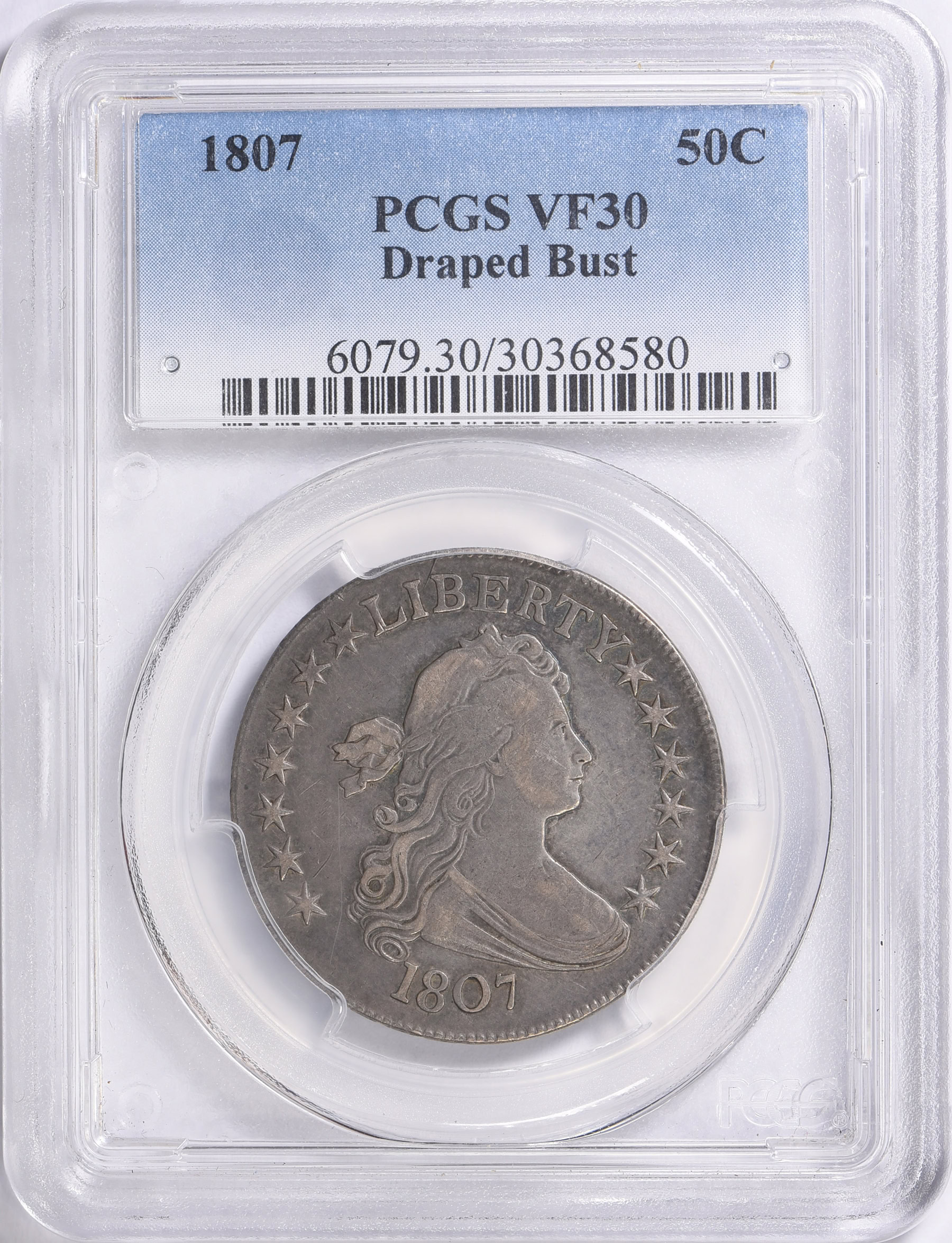 1807 Draped Bust Half Dollar PCGS VF-30 (Item 1722085) | GreatCollections Coin Auctions