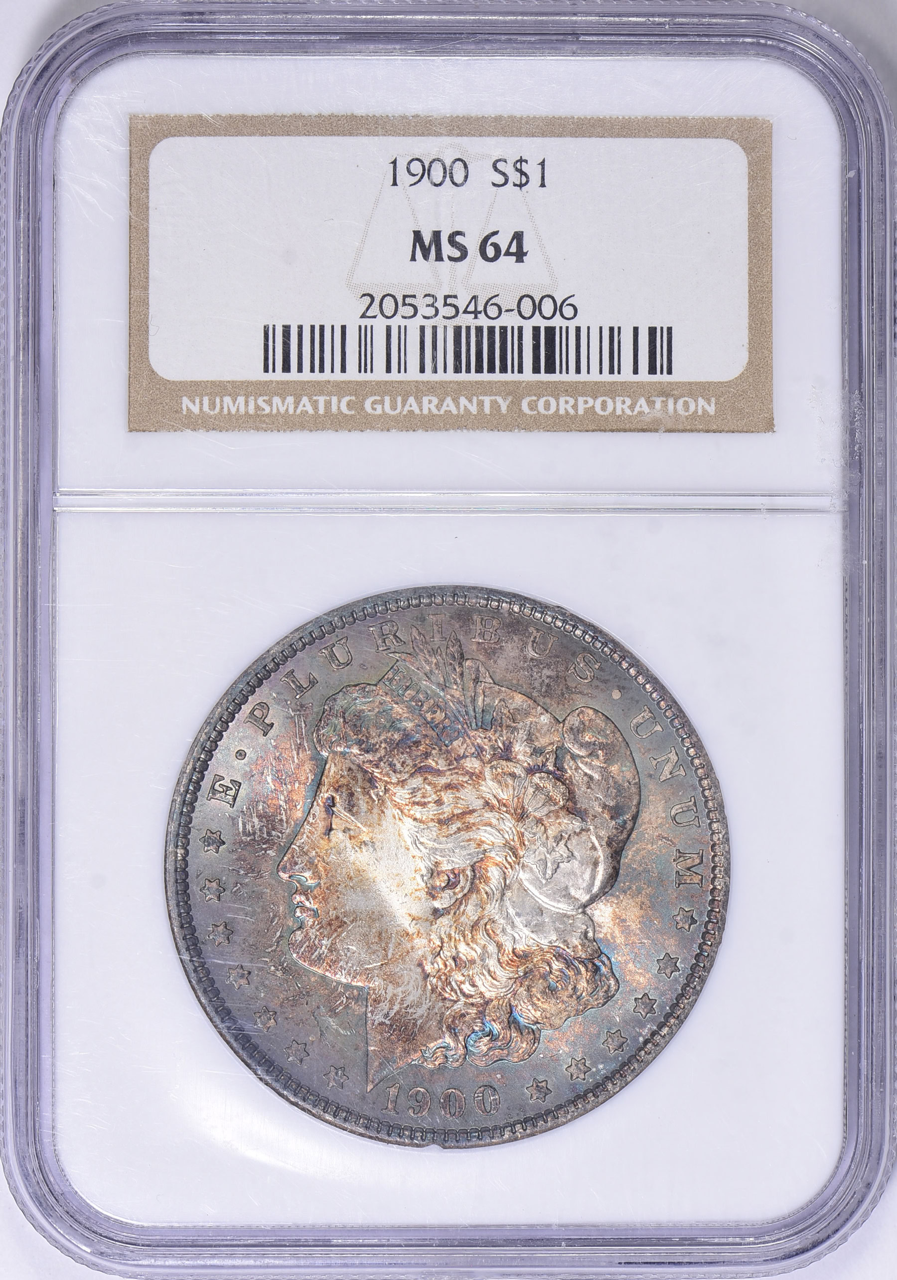 1900 Morgan Silver Dollar NGC MS-64 (Toned) (Item 1722099 ...