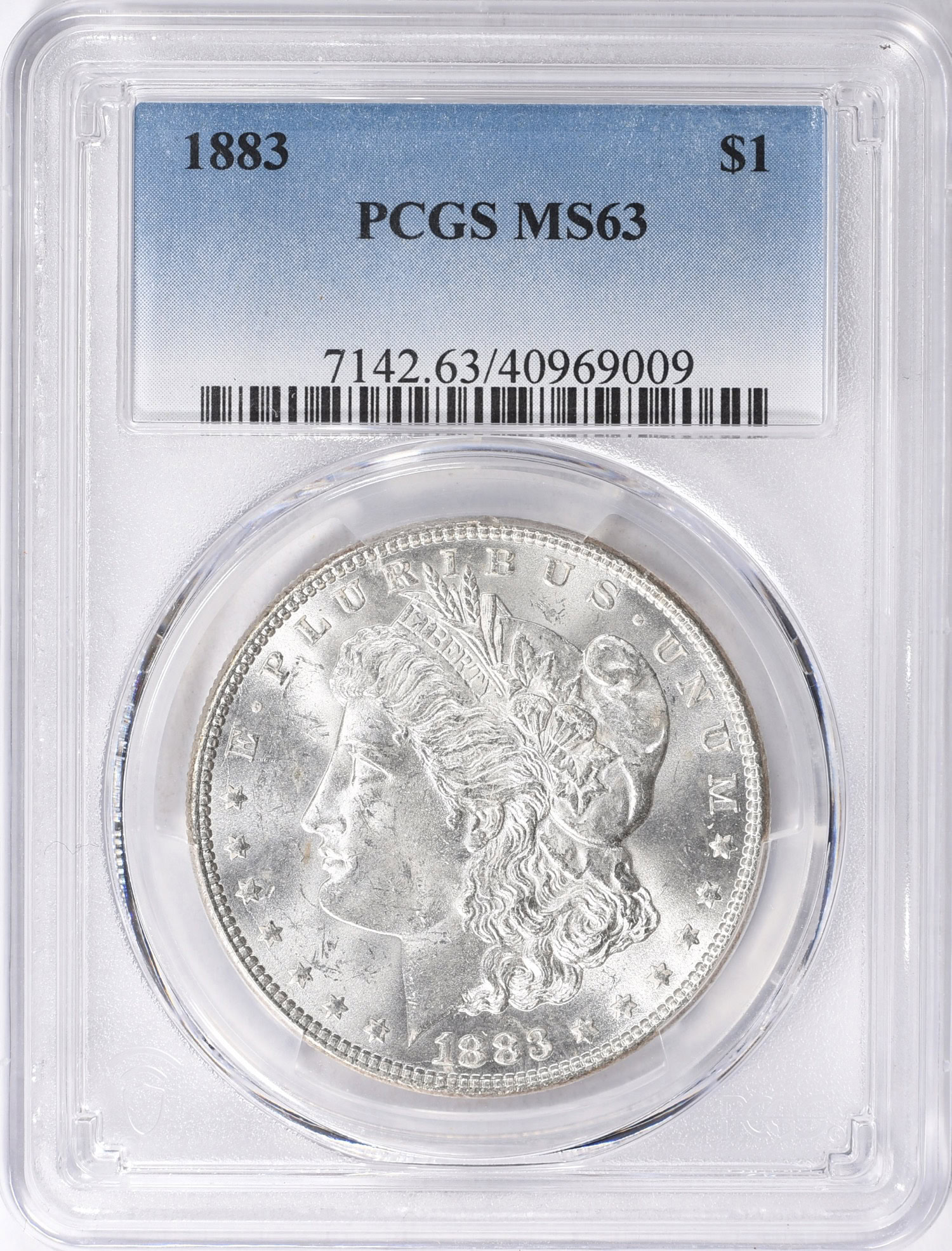 1883 Morgan Silver Dollar PCGS MS-63 (Item 1722115) | GreatCollections Coin Auctions