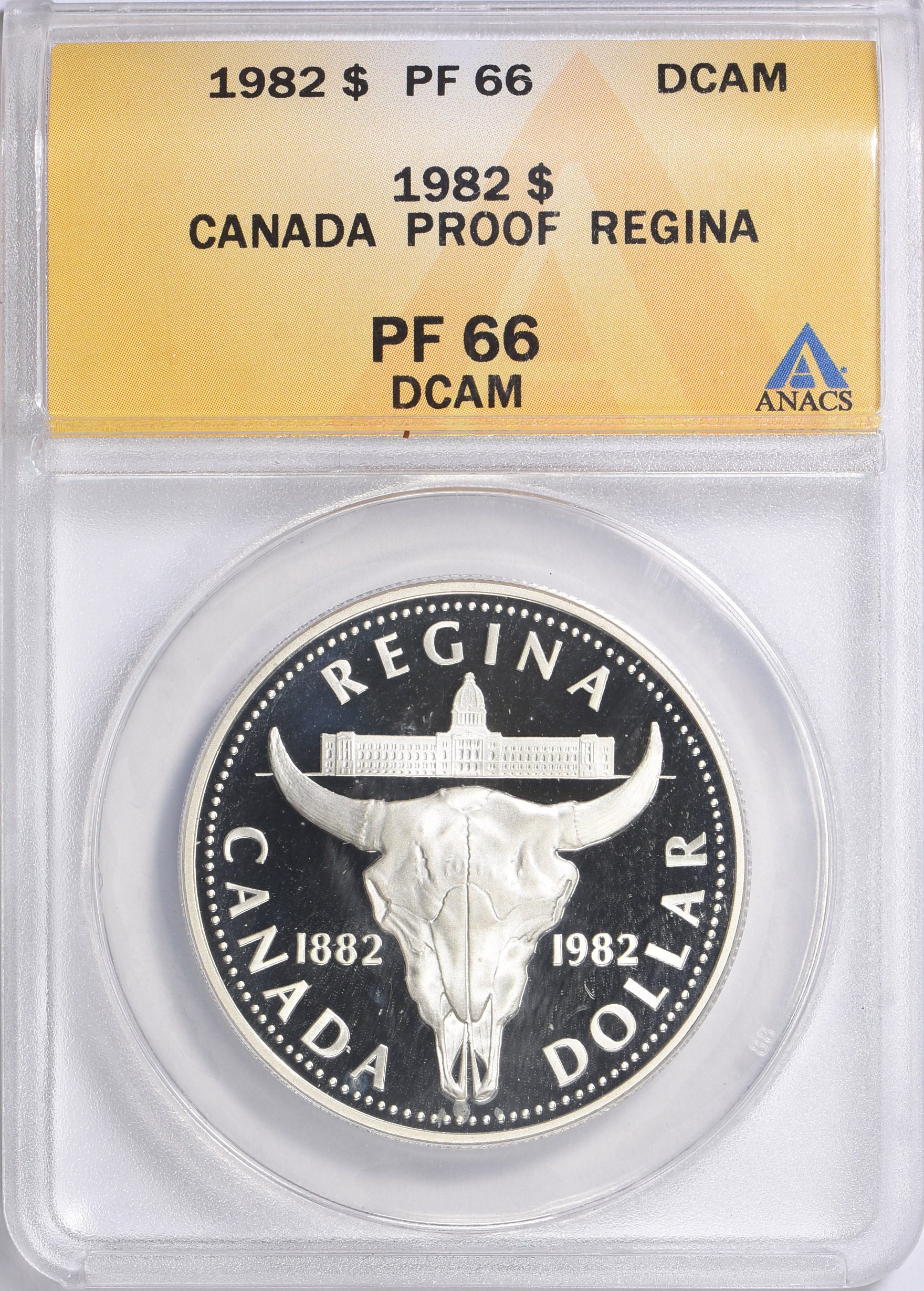 Canada 1982 Silver Dollar Regina KM-133 ANACS Proof-66 DCAM (Item ...