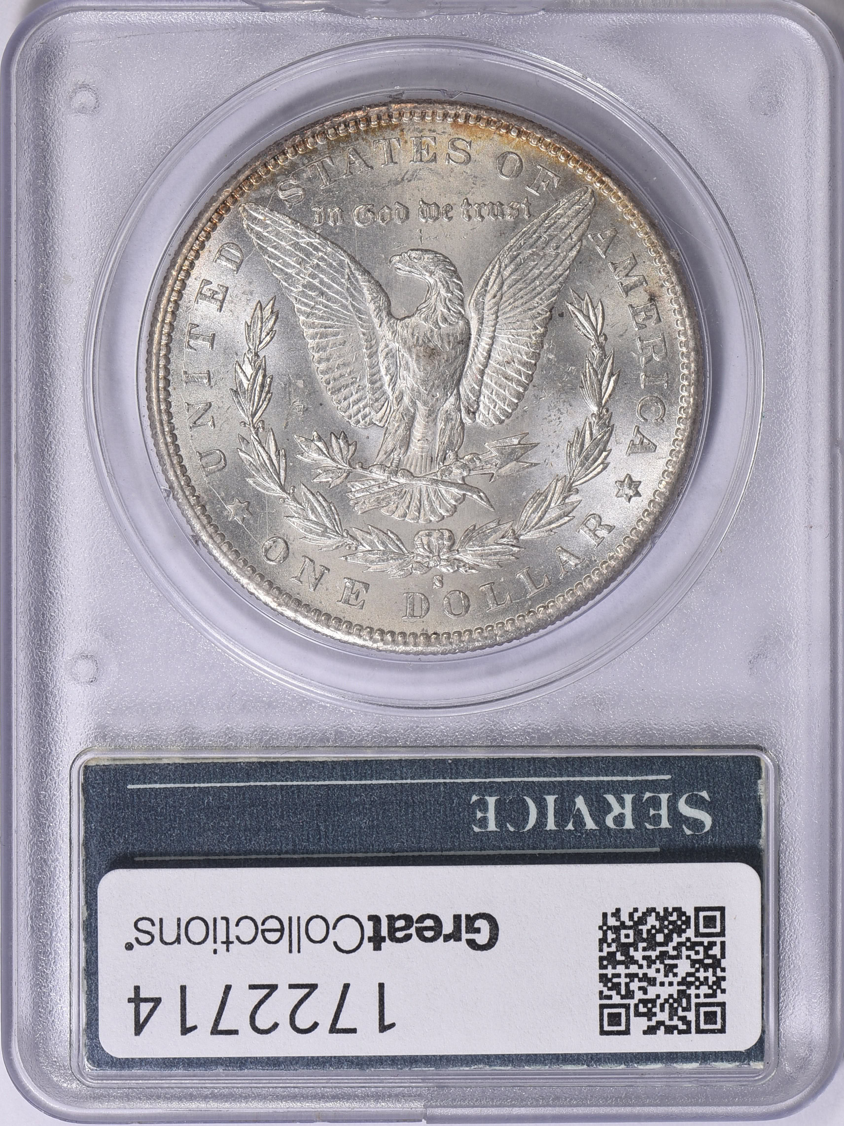 1894-S Morgan Silver Dollar PCGS MS-63 OGH (1st Gen) (Item 1722714) | GreatCollections Coin Auctions