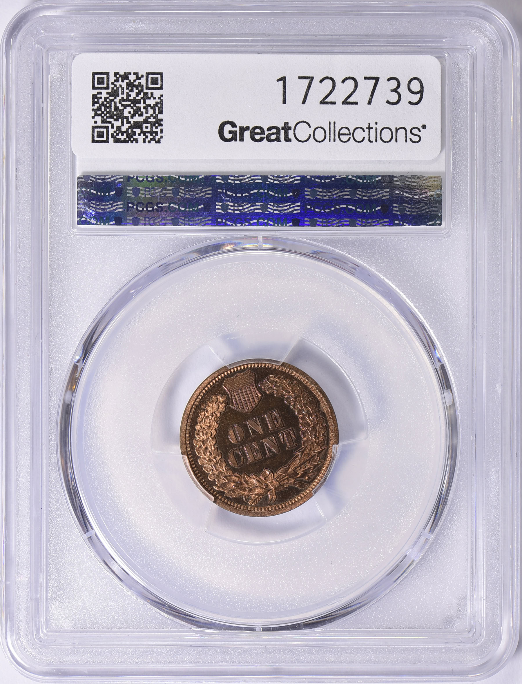 1868 Indian Cent PCGS Proof-65 RB (The Larry Shepherd Collection) (Item ...