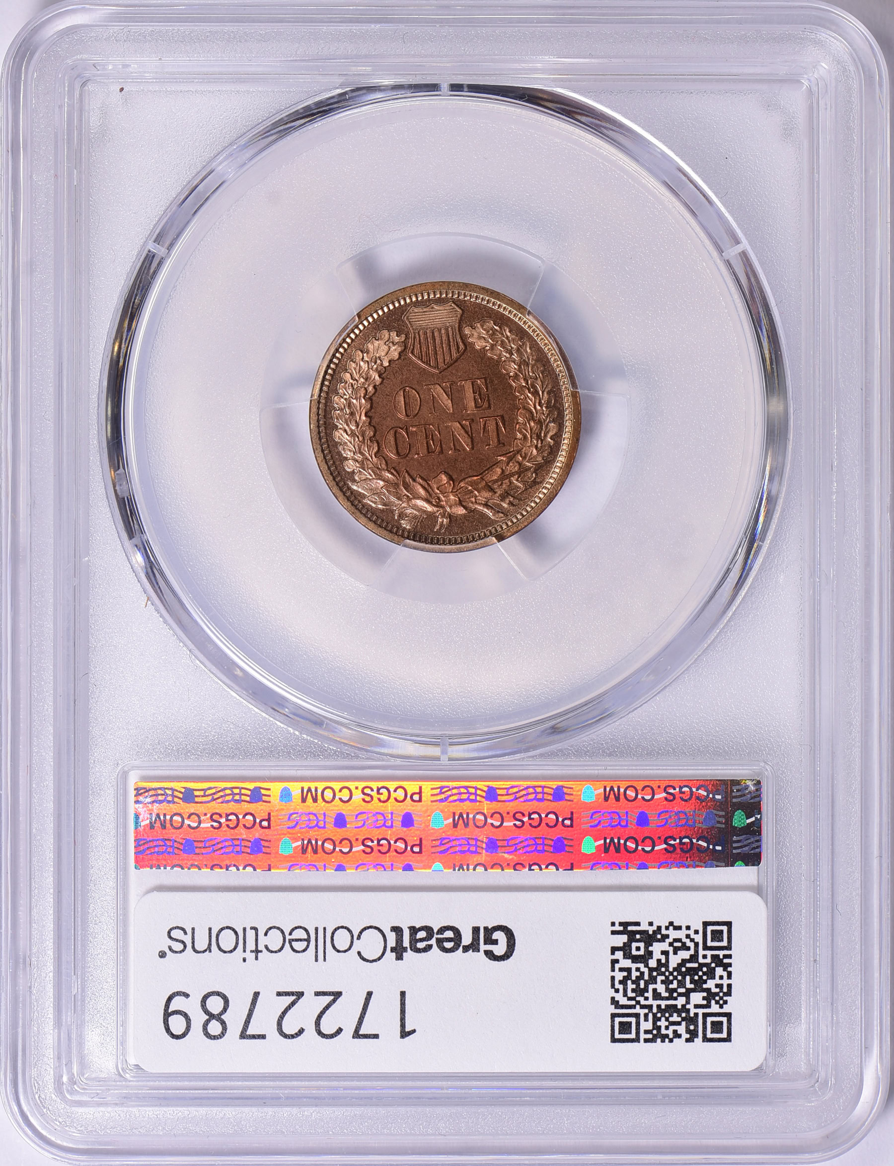 1871 Indian Cent PCGS Proof-65 RD (Item 1722789) | GreatCollections Coin Auctions