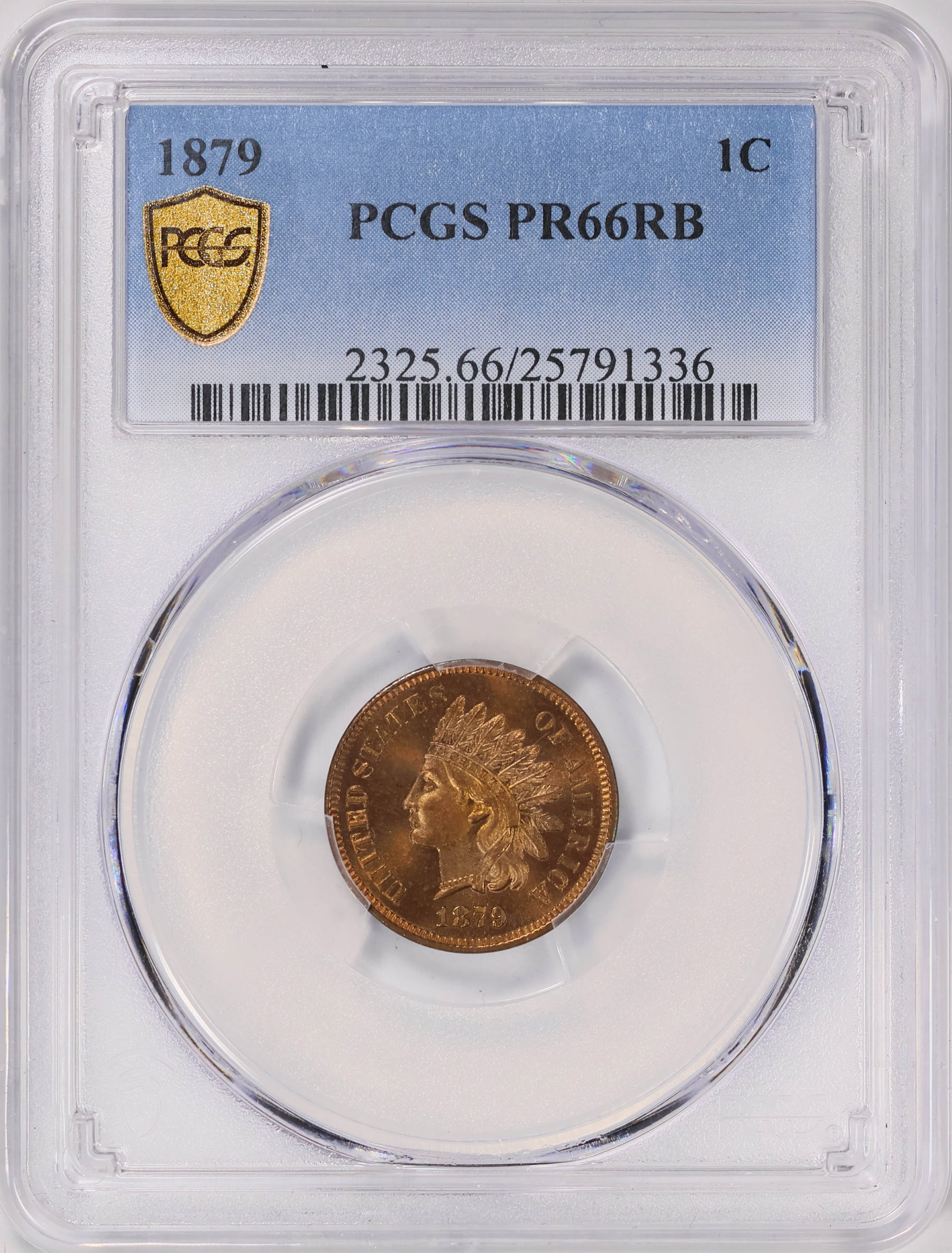 1879 Indian Cent PCGS Proof-66 RB (Item 1722792) | GreatCollections Coin Auctions