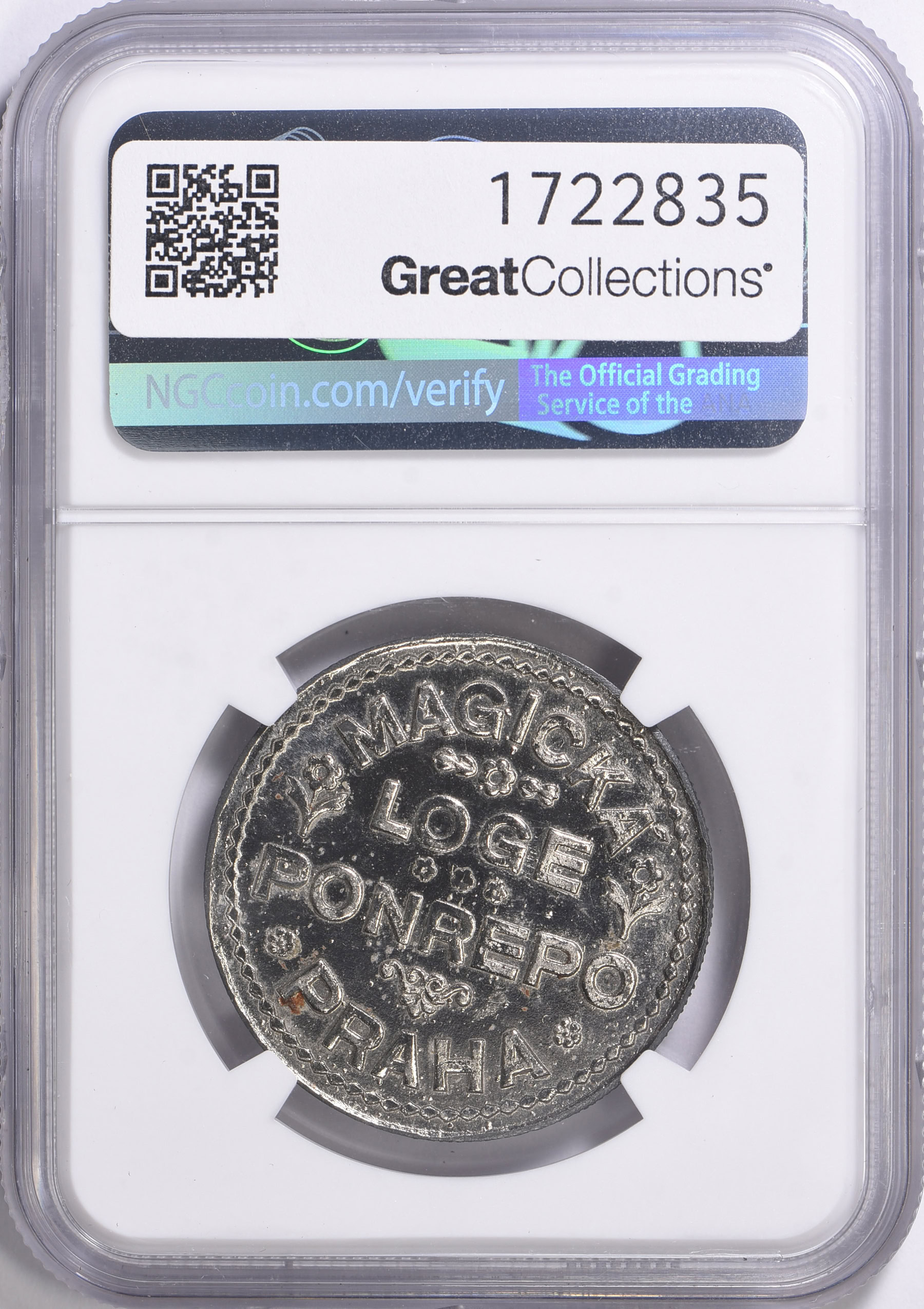 ND (c.1930) Nickel Zinc 33mm Magicka Loge Ponrepo Token Kuethe-MT231 ...
