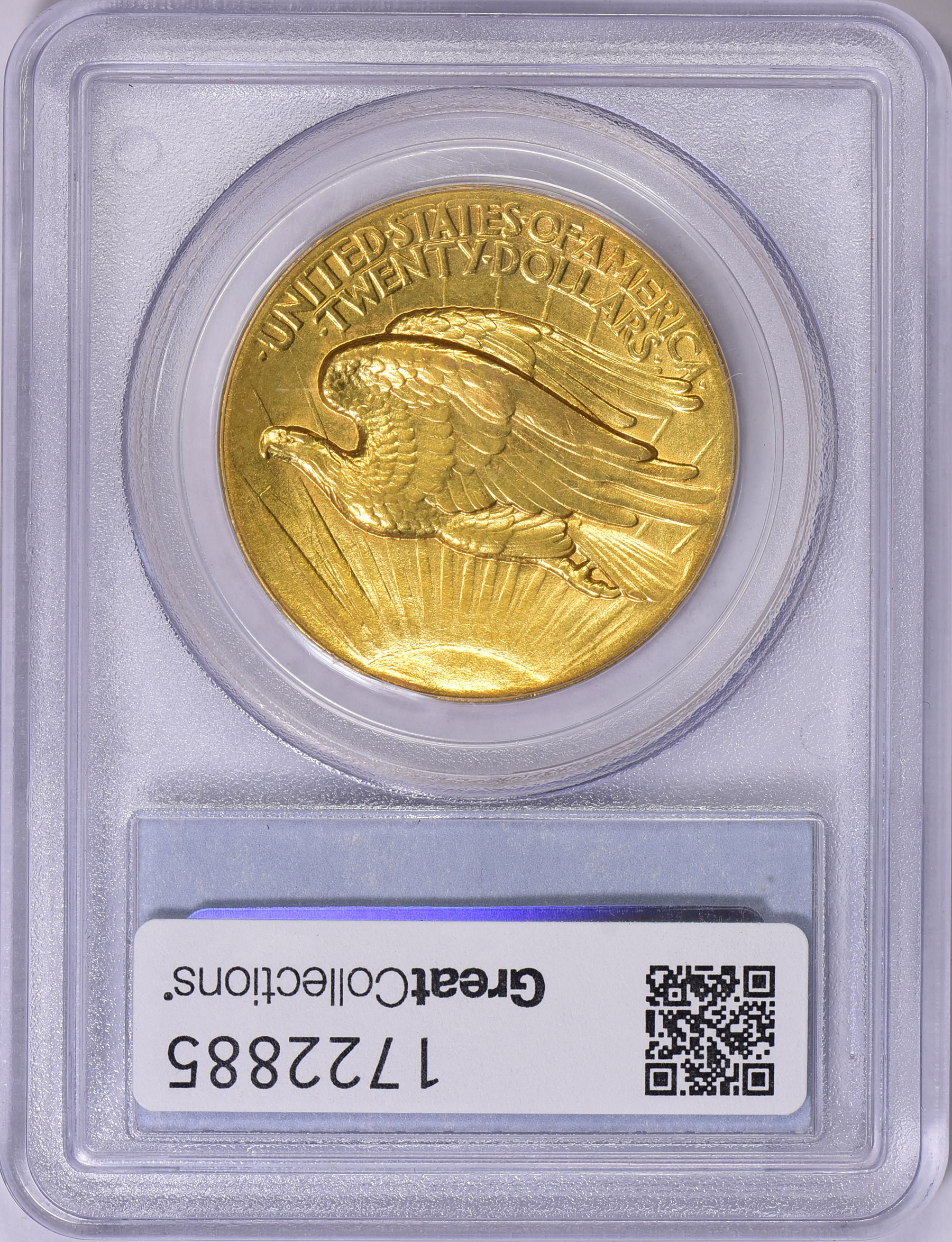 1907 Saint-Gaudens Gold Double Eagle MCMVII, High Relief, Flat Edge PCGS AU-53 (Item 1722885 ...
