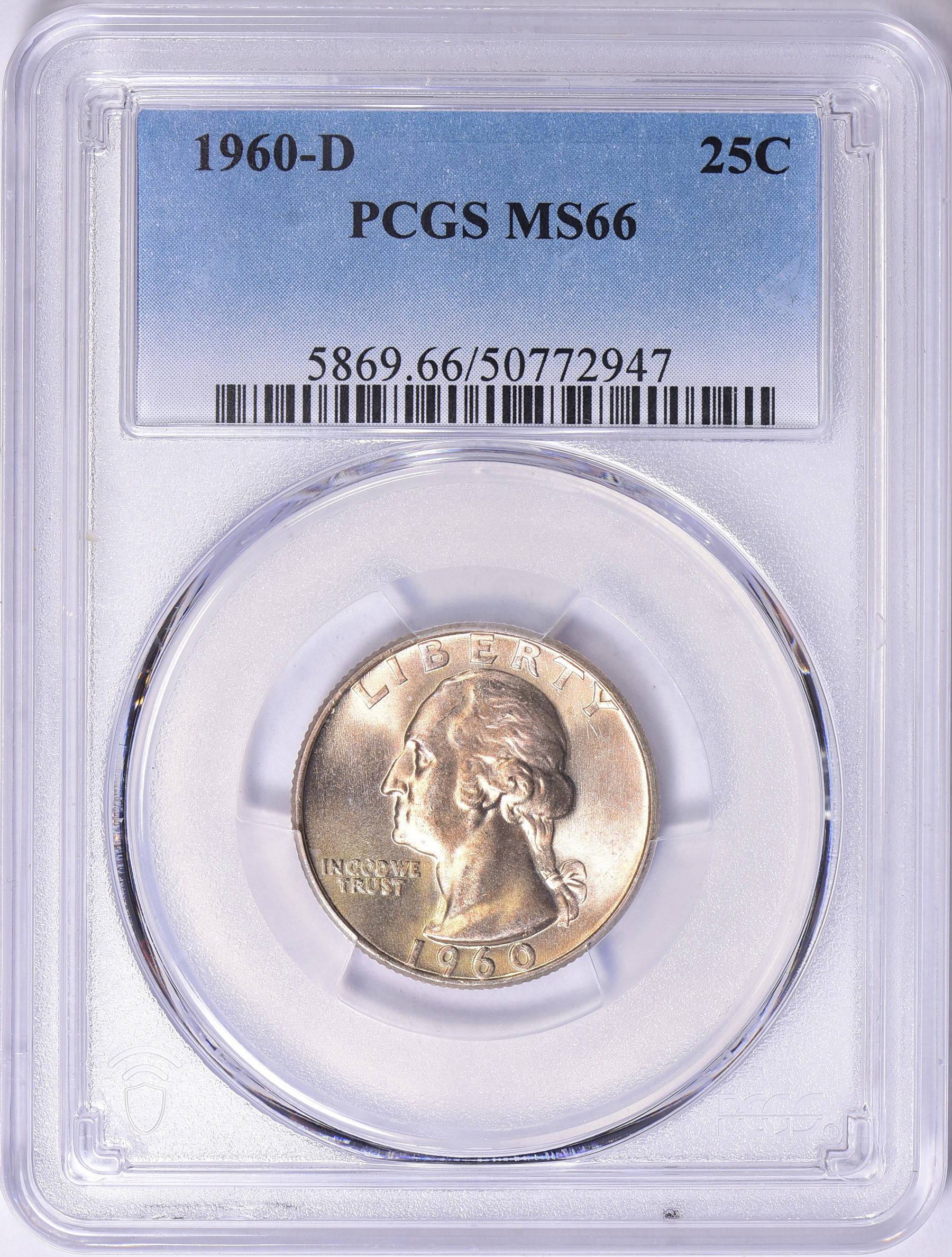 1960-D Washington Quarter PCGS MS-66 (Item 1722923) | GreatCollections ...